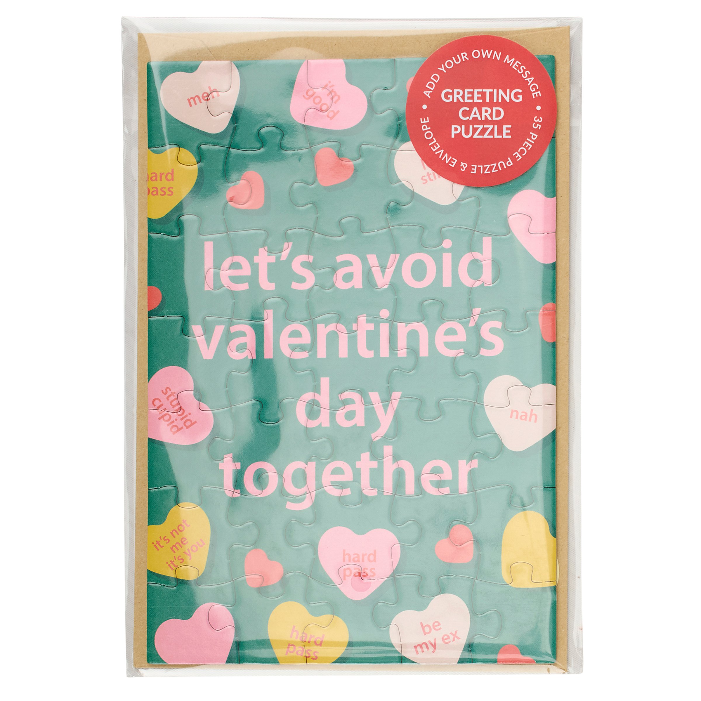 Avoid Valentine's Together Puzzle Card | Primitives By Kathy