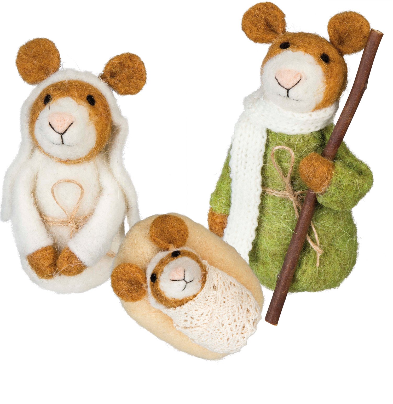 Mouse Nativity Critter Set | Primitives By Kathy