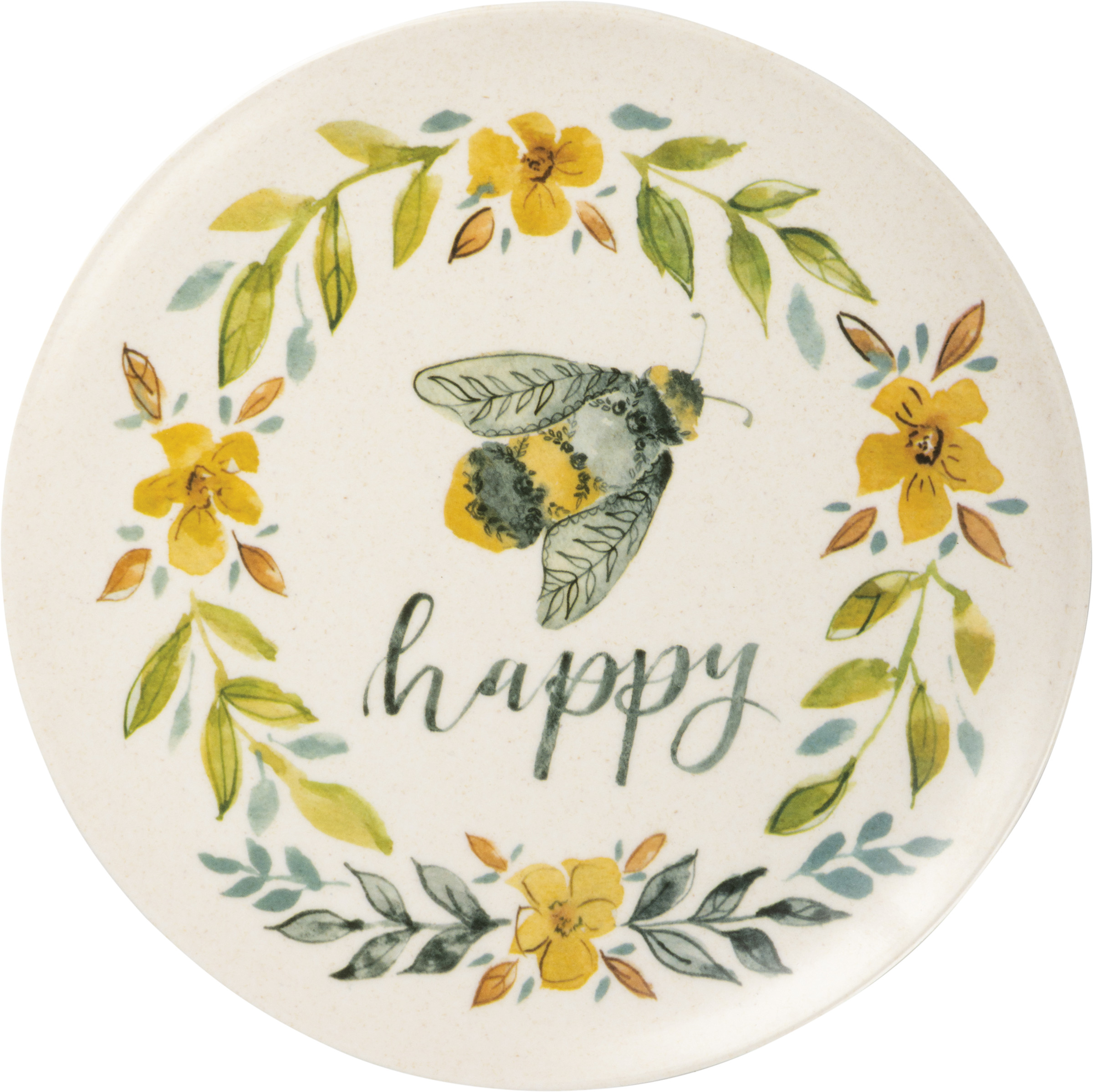 Bee Happy Plate Sm | Primitives By Kathy