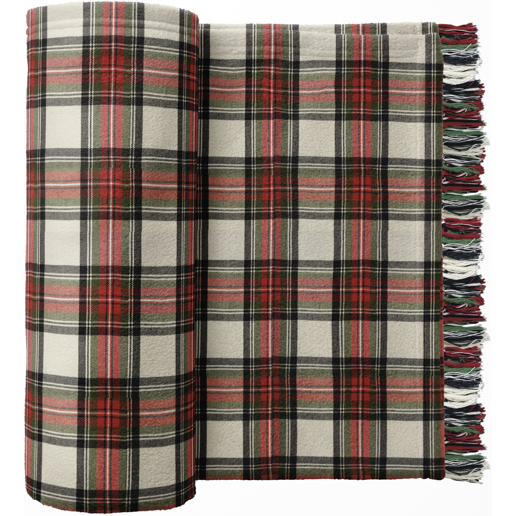 Throw - Cream Plaid - Plaid Collection | Primitives By Kathy