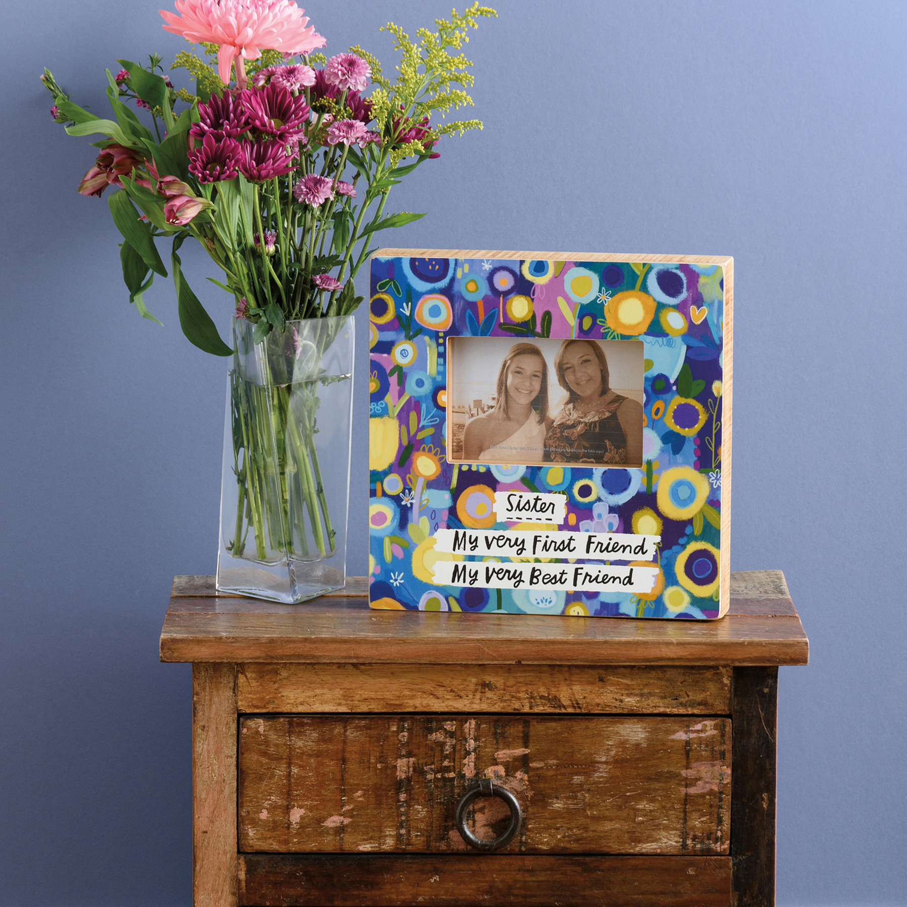 Sister My Very First Very Best Friend Box Frame | Primitives By Kathy