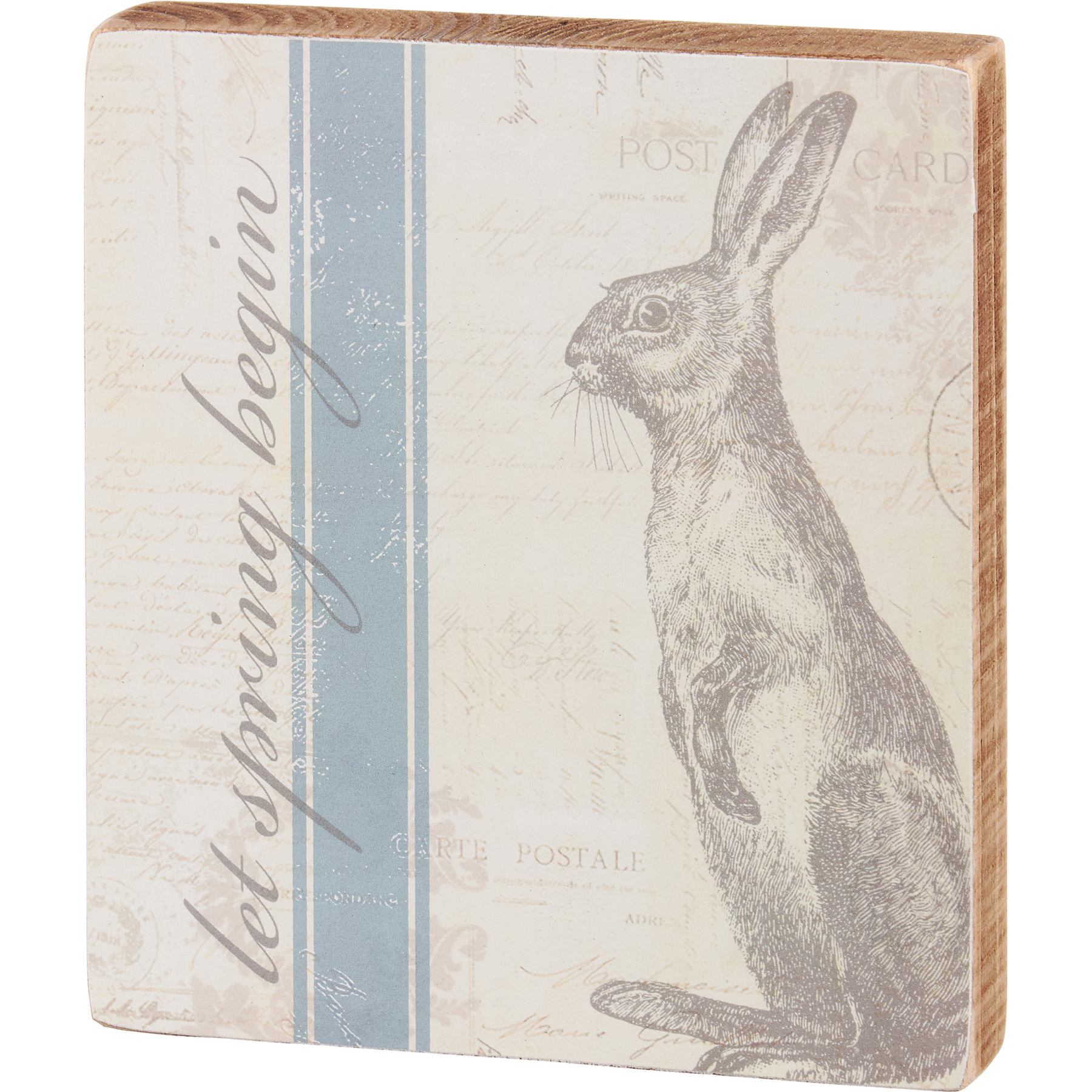 Let Spring Begin Block Sign | Primitives By Kathy