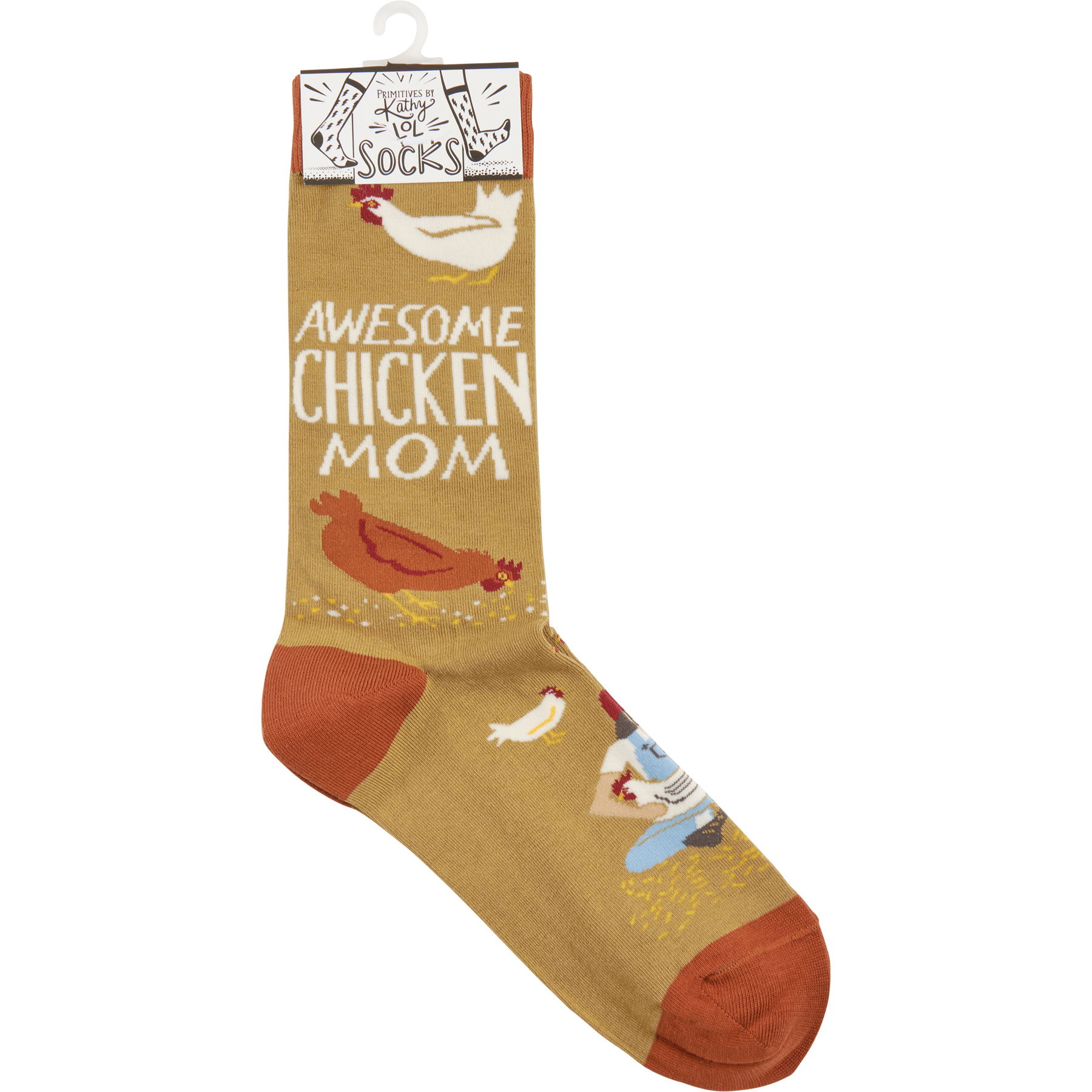 Awesome Chicken Mom Socks | Primitives By Kathy