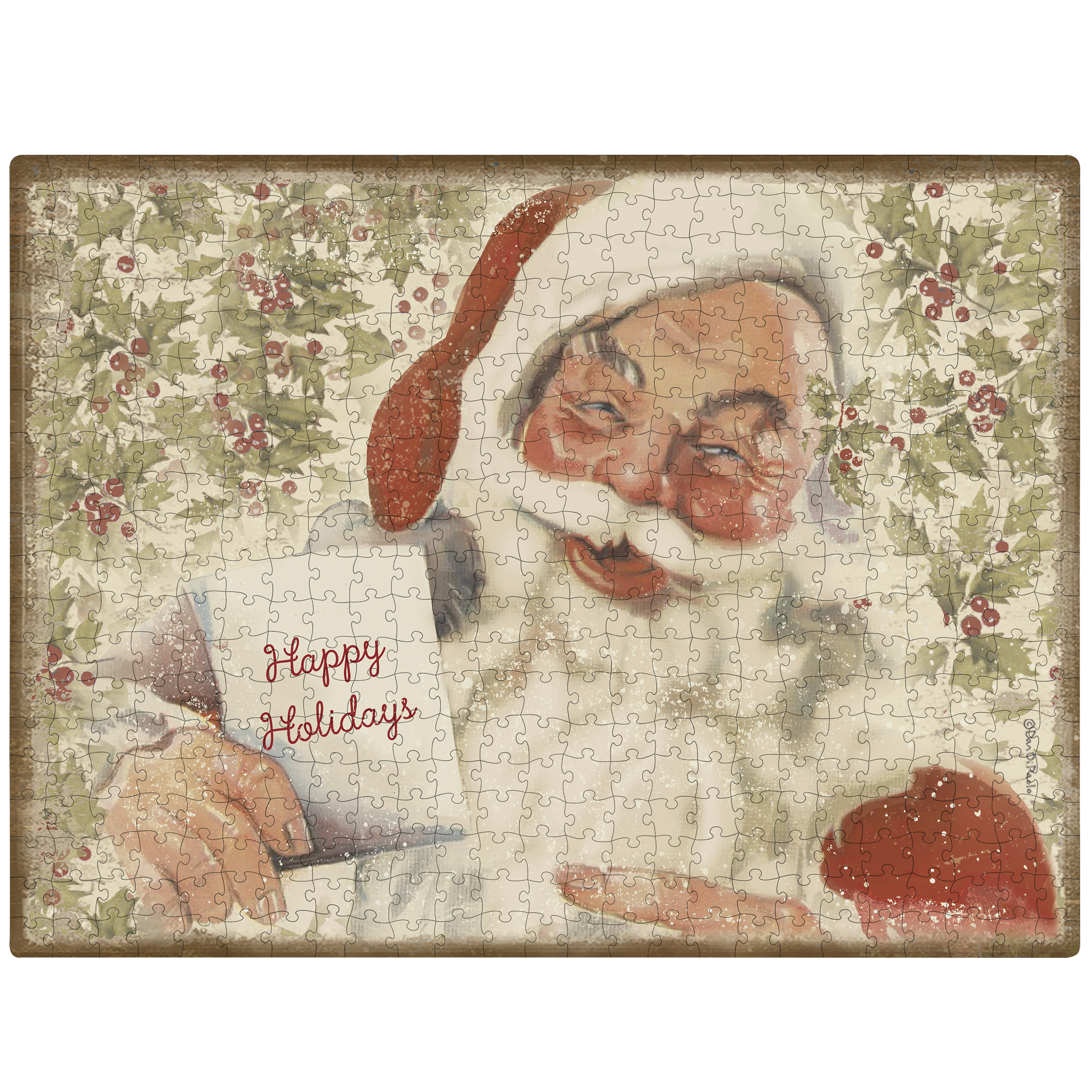 Vintage Santa Puzzle | Primitives By Kathy