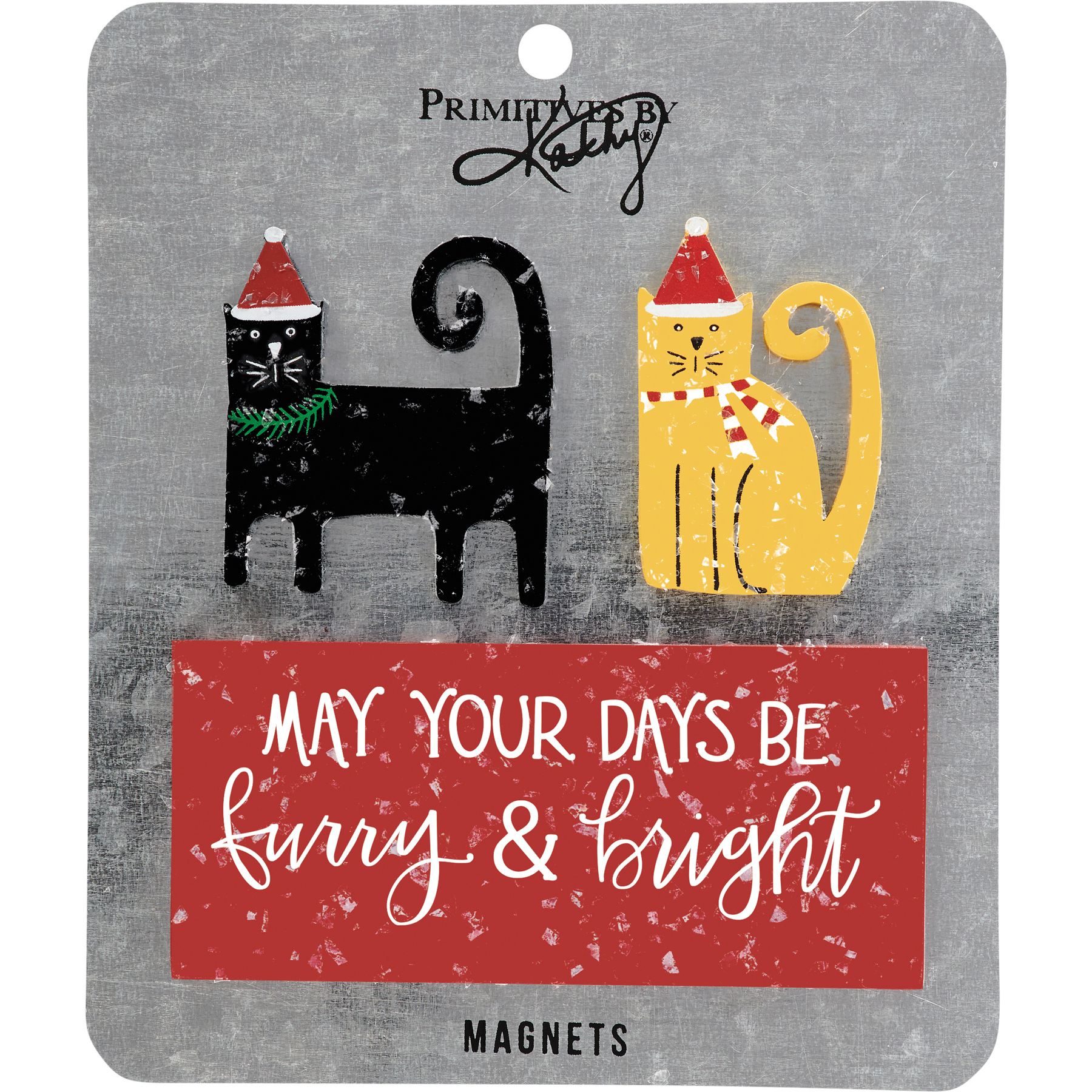 Furry & Bright Cat Magnet Set | Primitives By Kathy