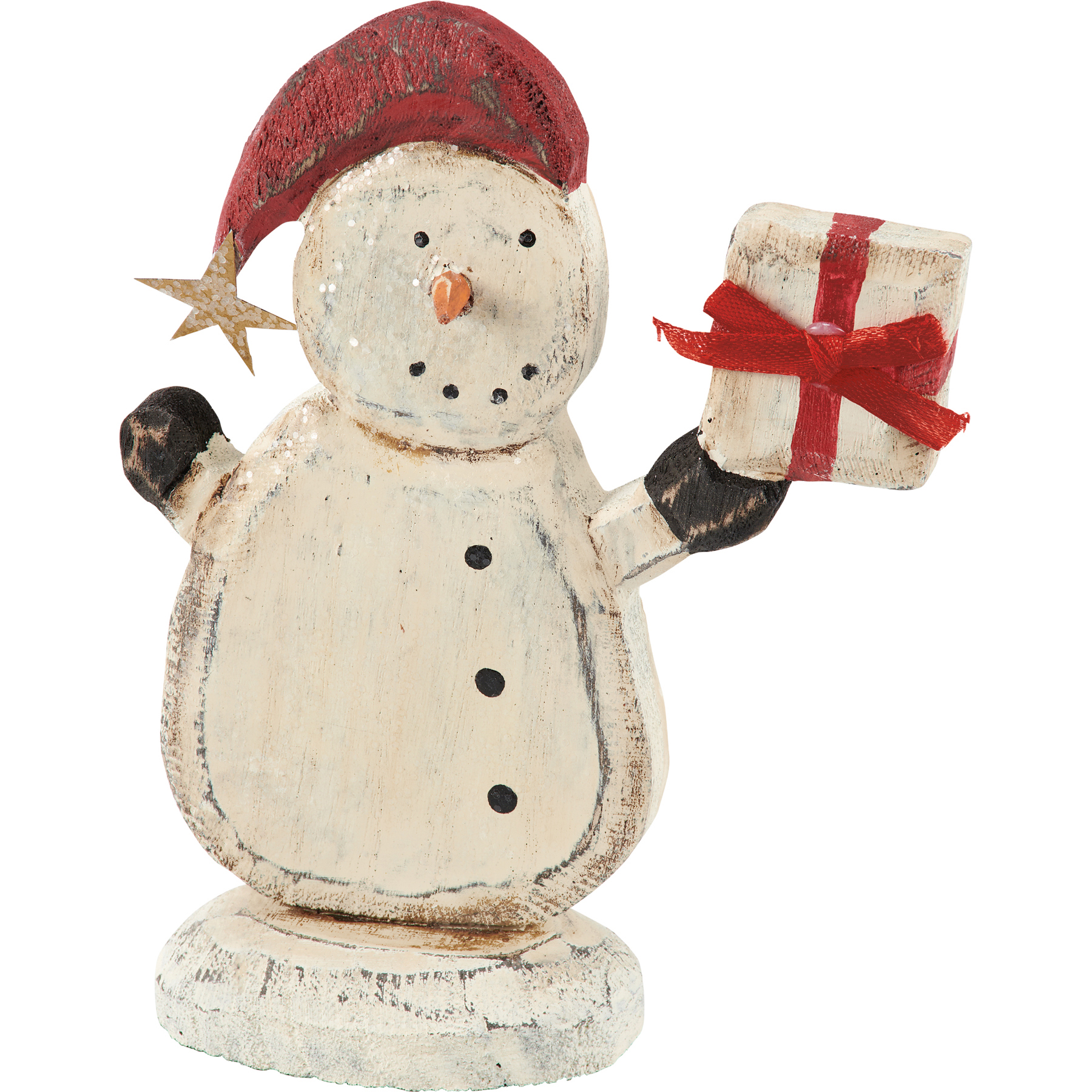 Snowman Gift Chunky Sitter | Primitives By Kathy