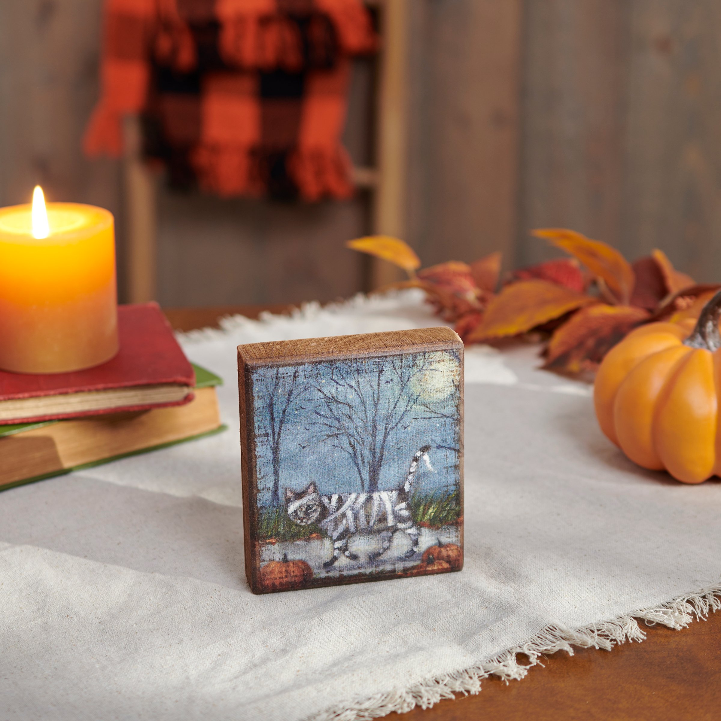 Cat Mummy Block Sign | Primitives By Kathy