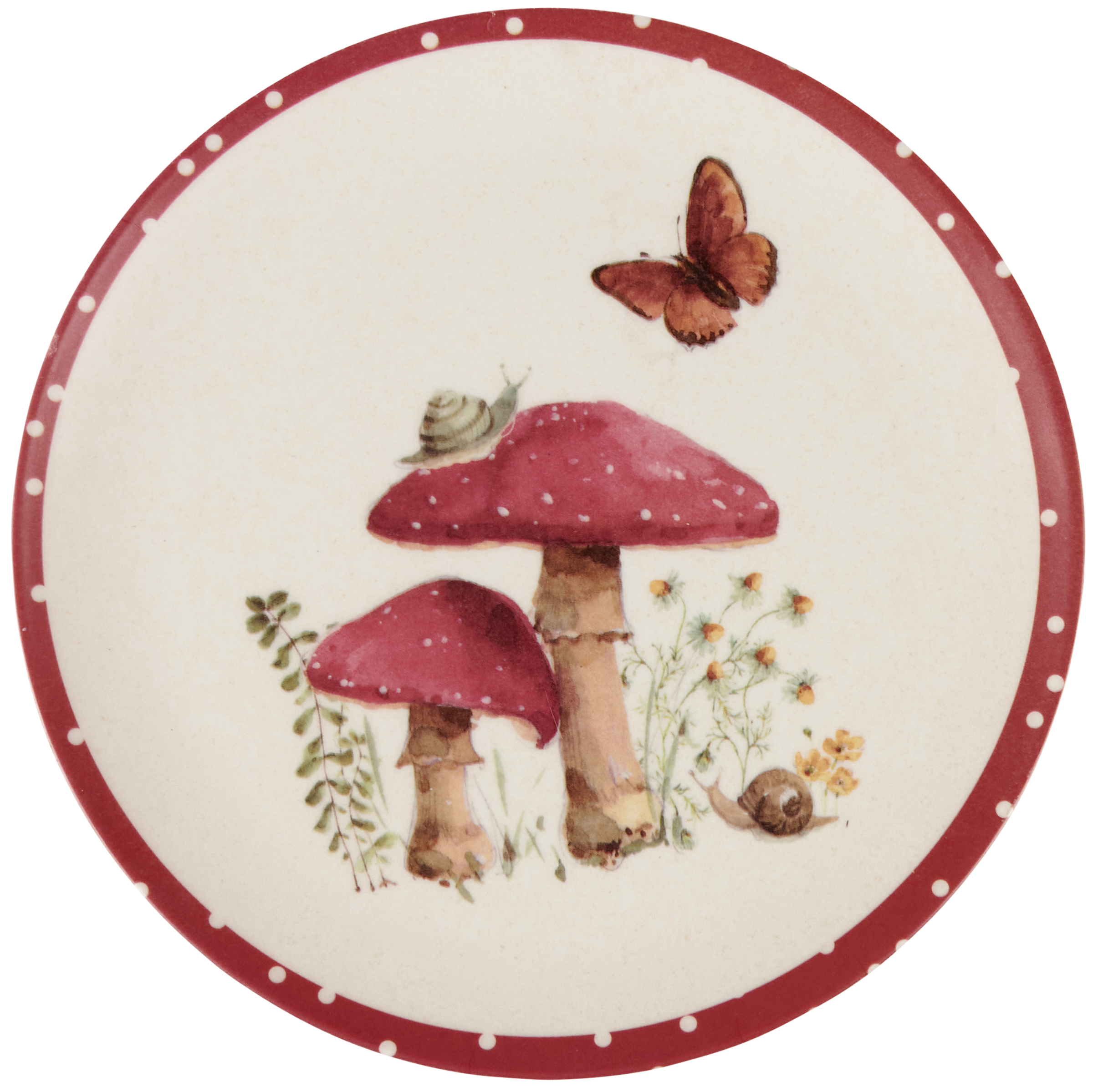Small Mushroom Study Plate | Primitives By Kathy