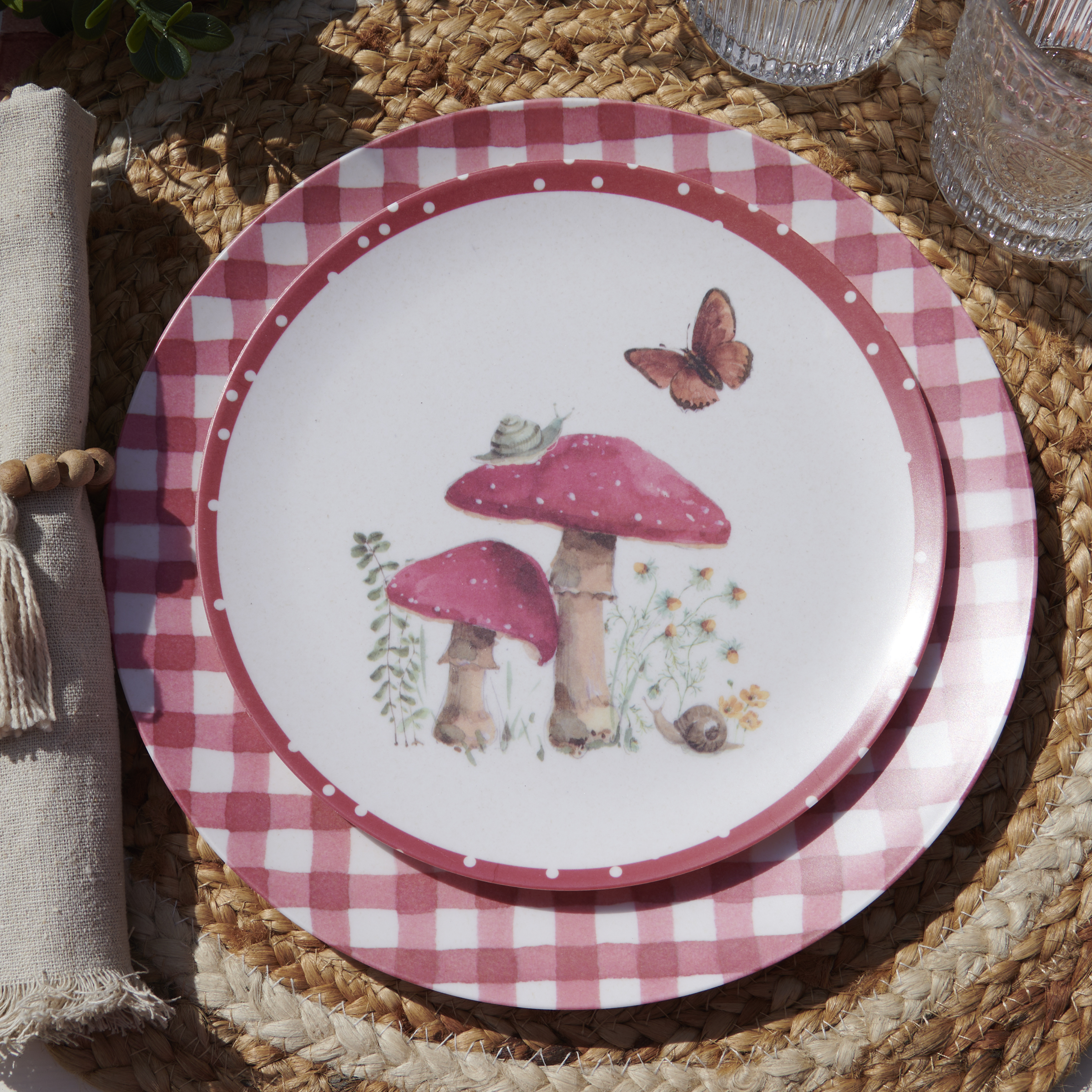 Small Mushroom Study Plate | Primitives By Kathy