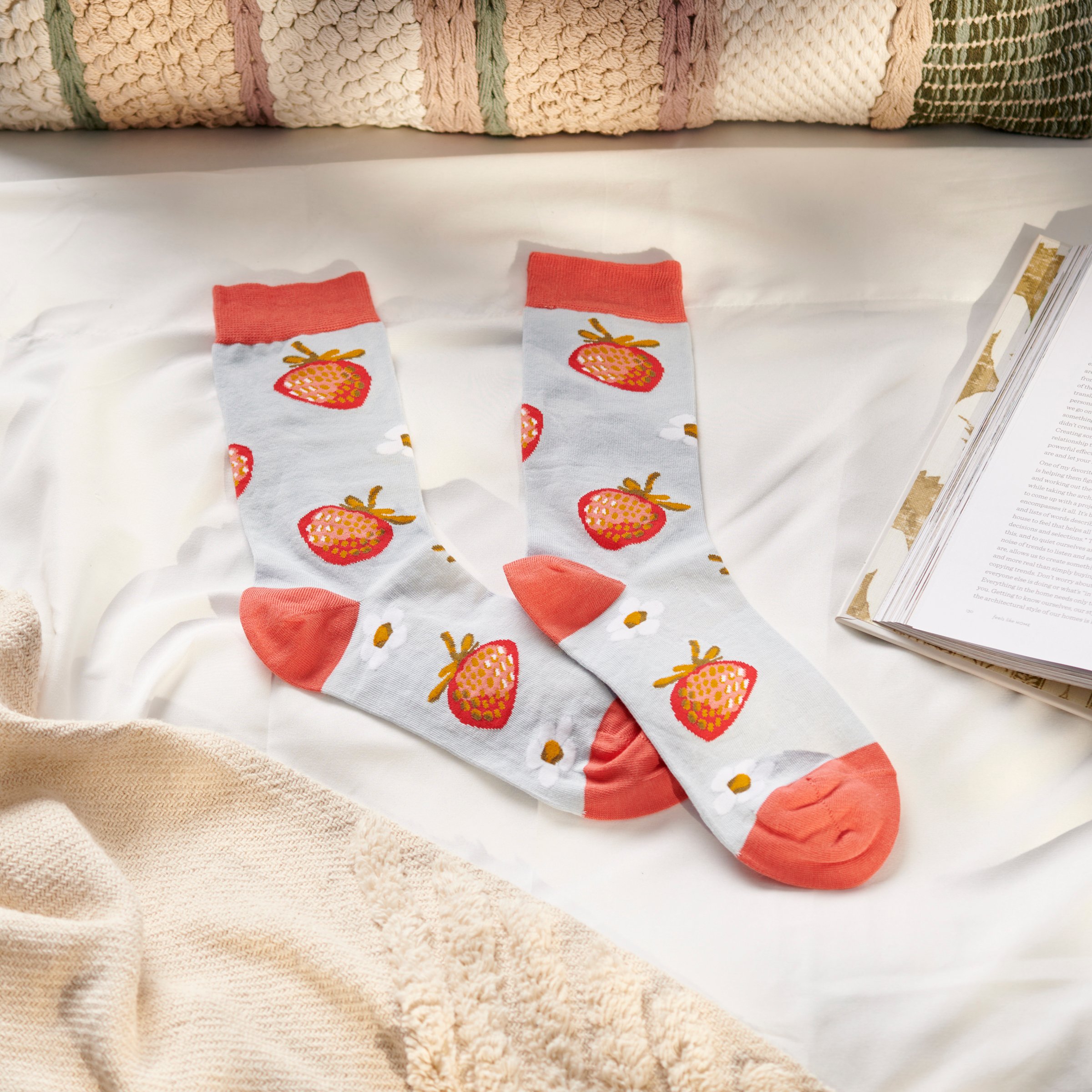 Strawberry Socks | Primitive By Kathy
