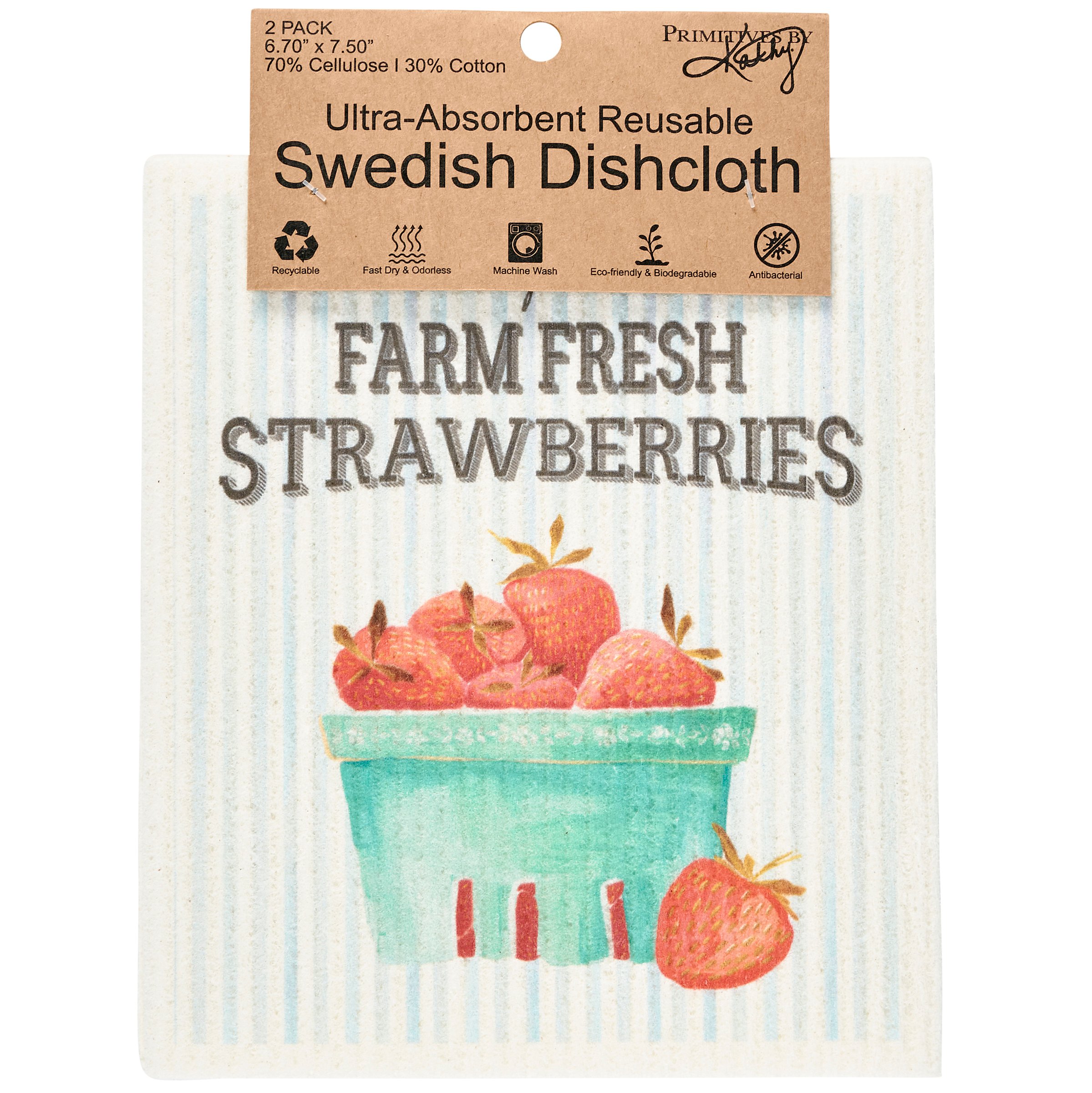 Berry Swedish Dishcloth Set | Primitive By Kathy