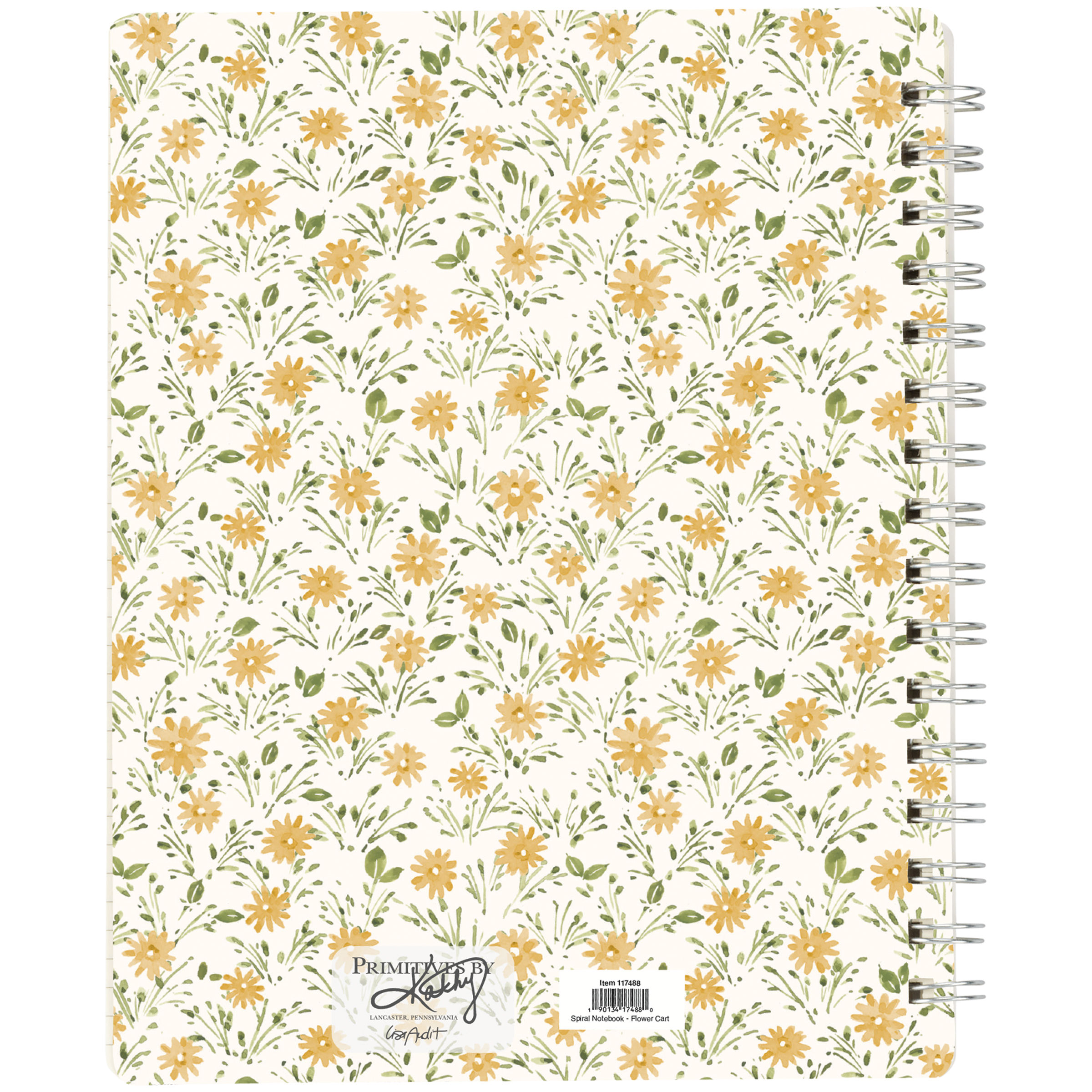 Flower Cart Spiral Notebook | Primitives By Kathy