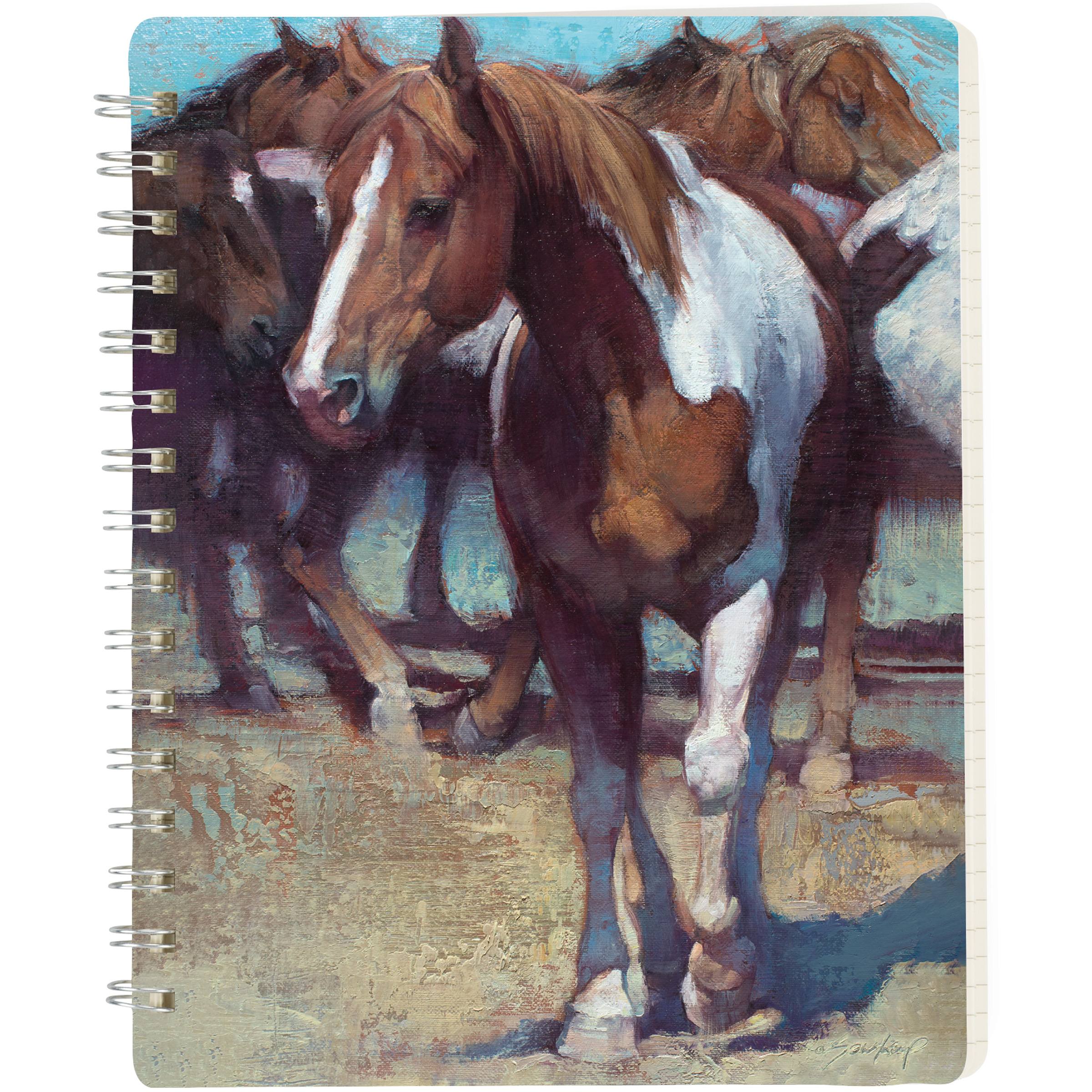 Spiral Painted Horse Notebook | Primitives By Kathy