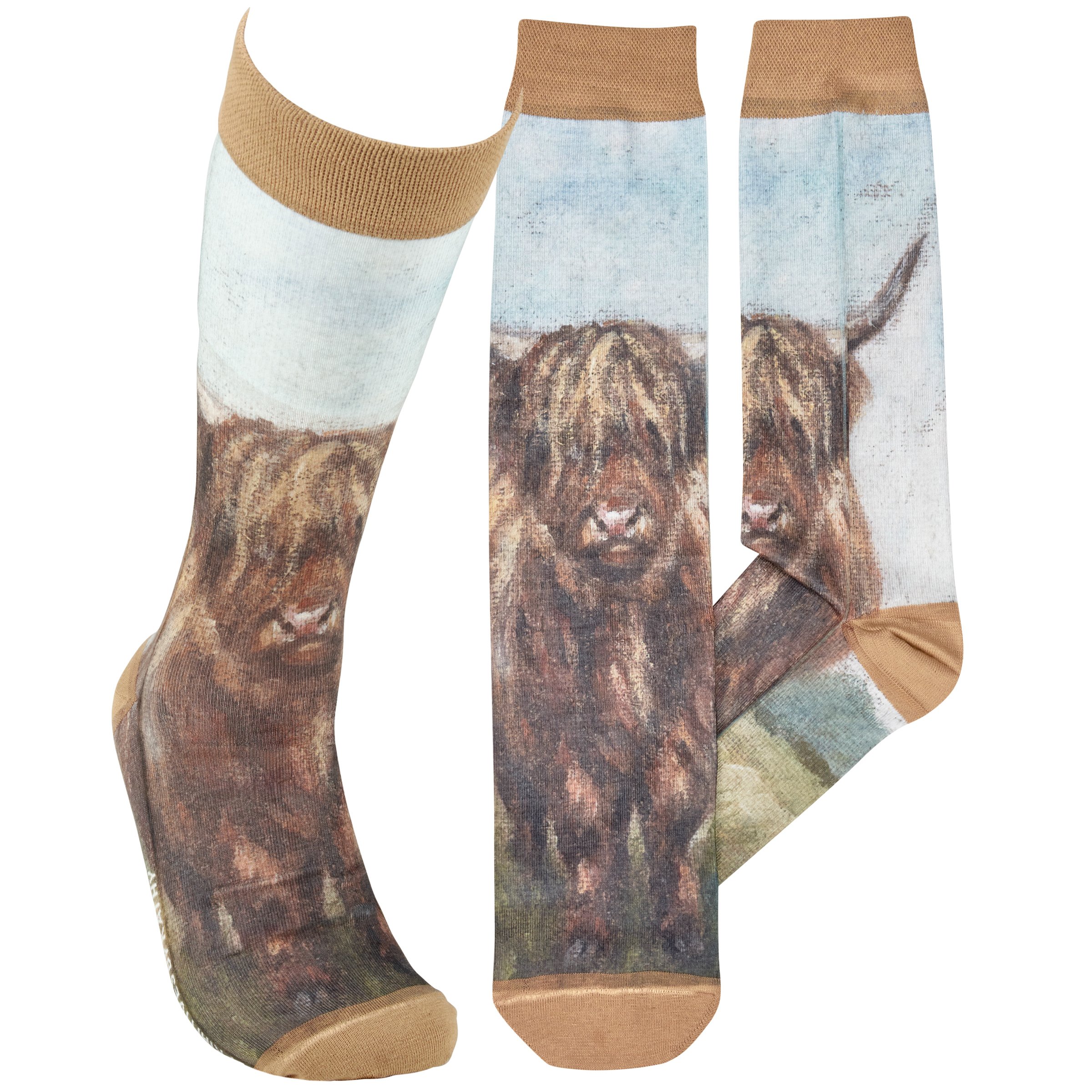 Highland Cows Socks | Primitives By Kathy