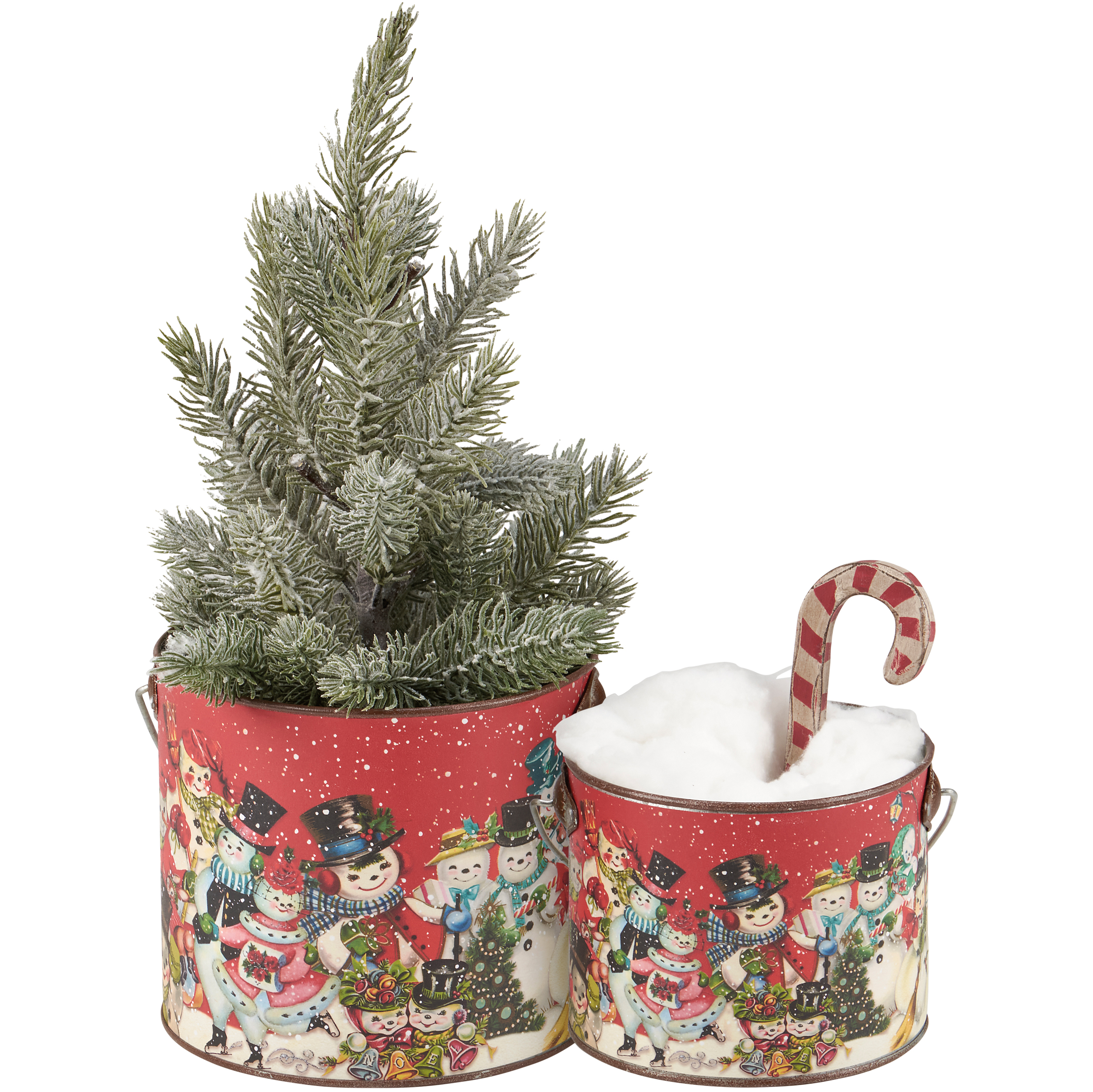 Retro Snowmen Bucket Set | Primitives By Kathy