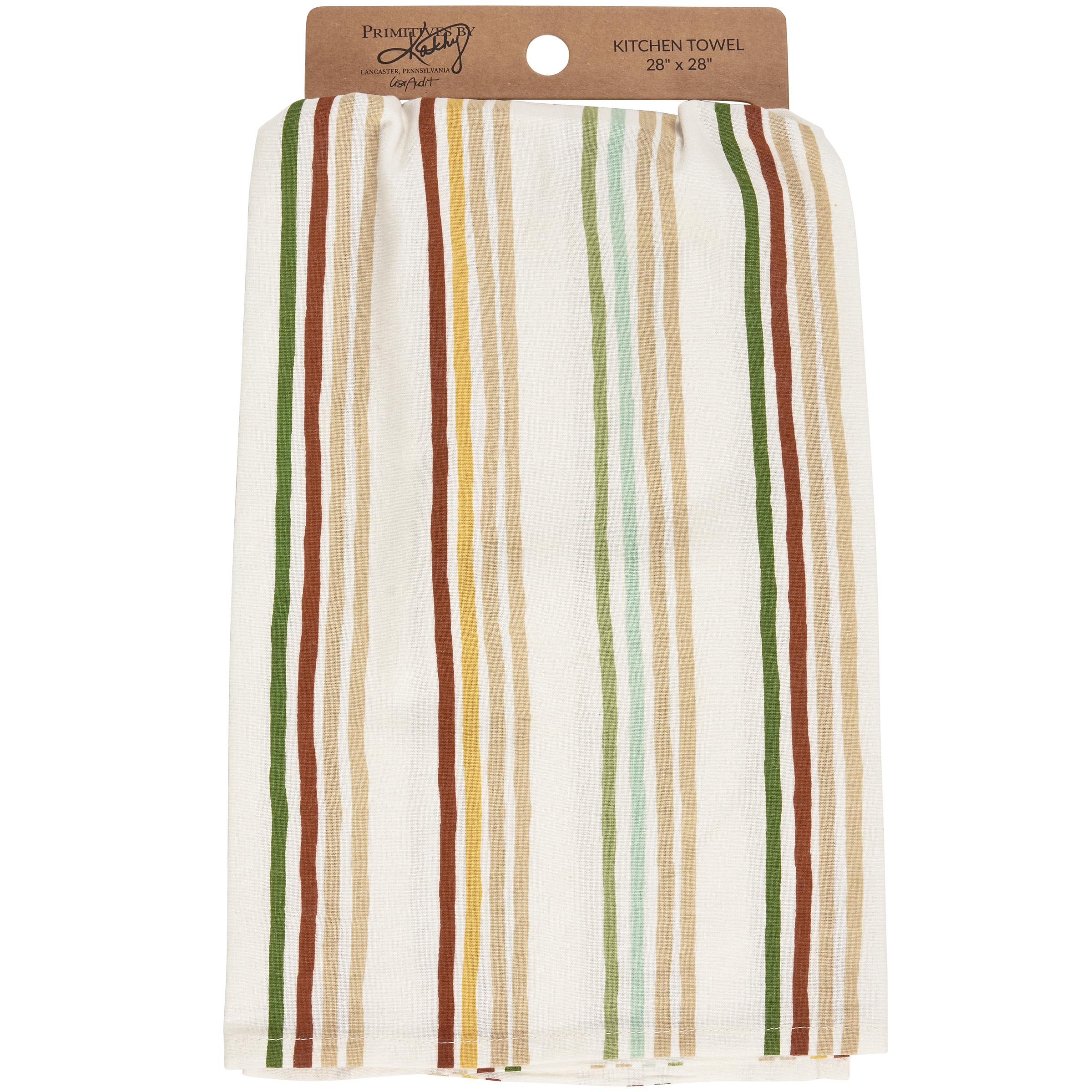 Fall Stripe Kitchen Towel | Primitives By Kathy