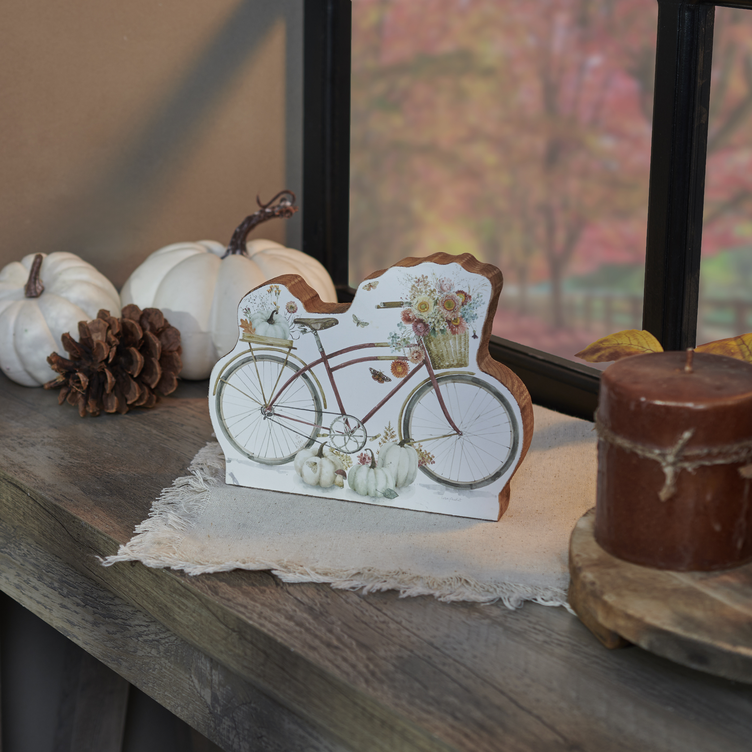 Fall Bike Chunky Sitter | Primitives By Kathy
