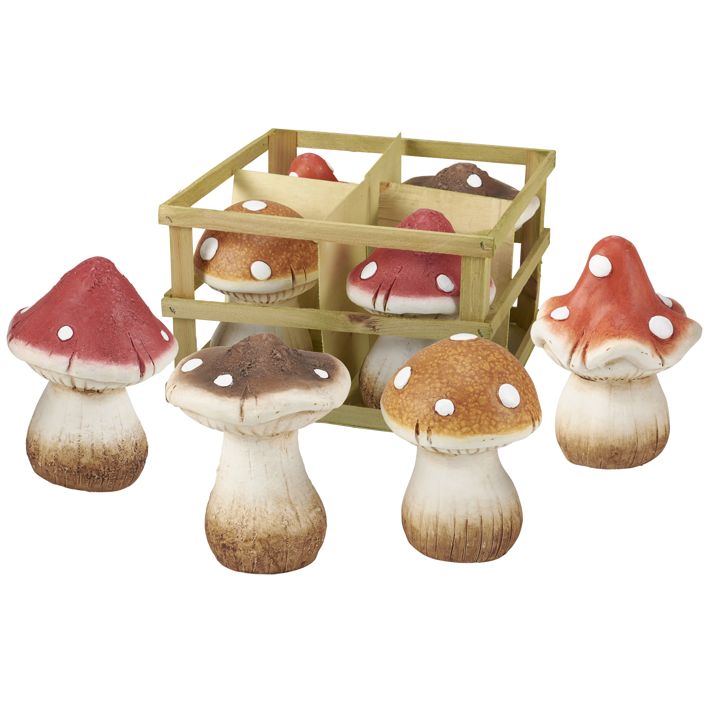 Large Mushrooms Figurine Set | Primitives By Kathy