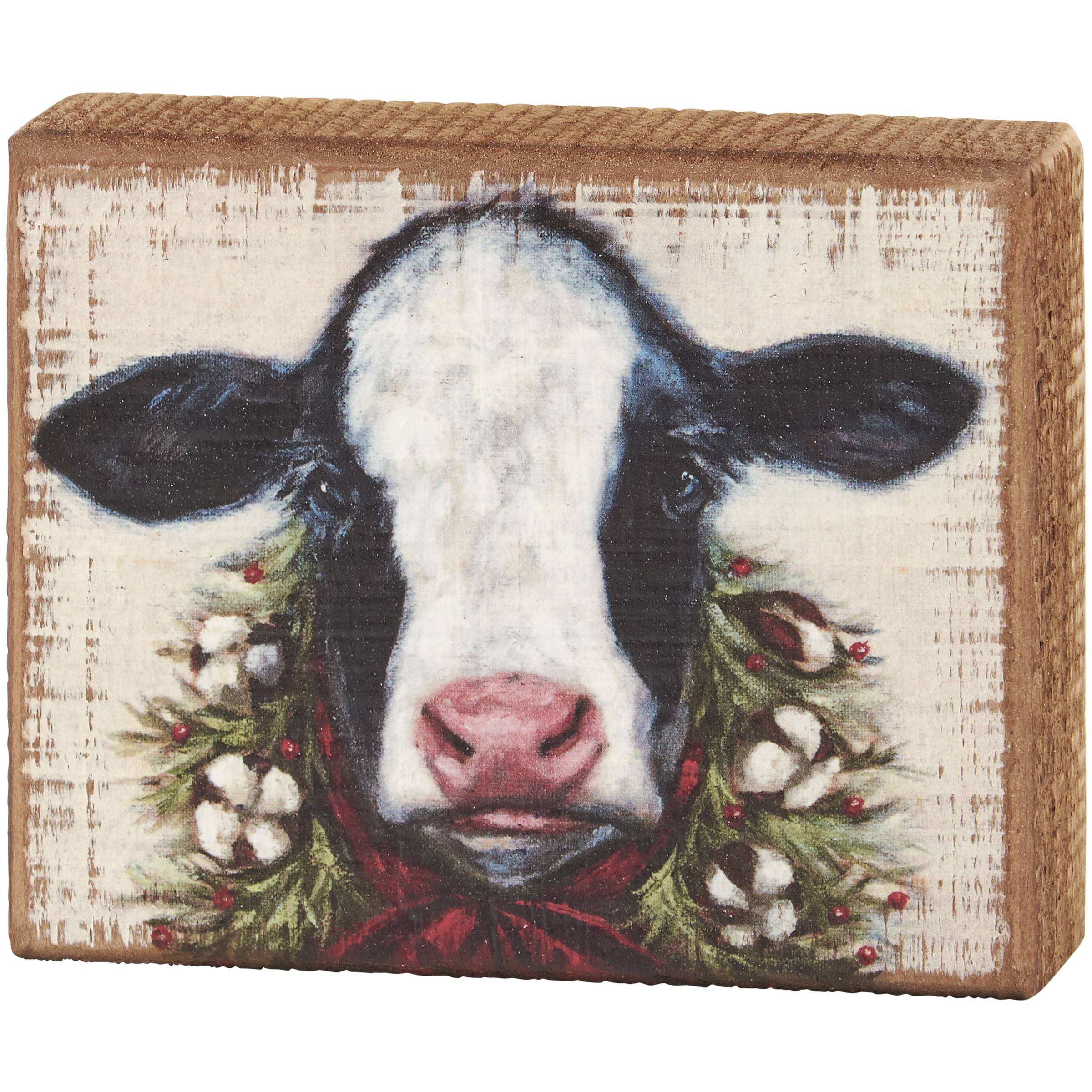 Merry Calf Block Sign | Primitives By Kathy