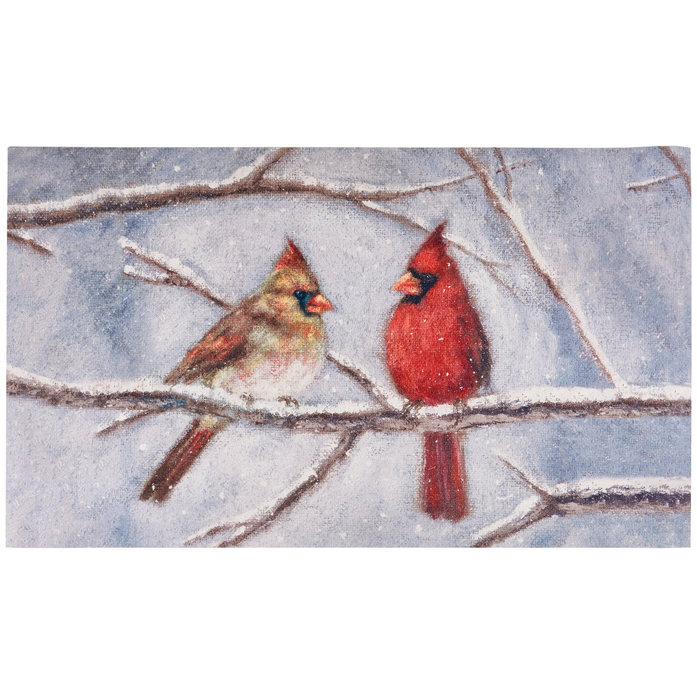 Cardinal Couple Rug | Primitives By Kathy