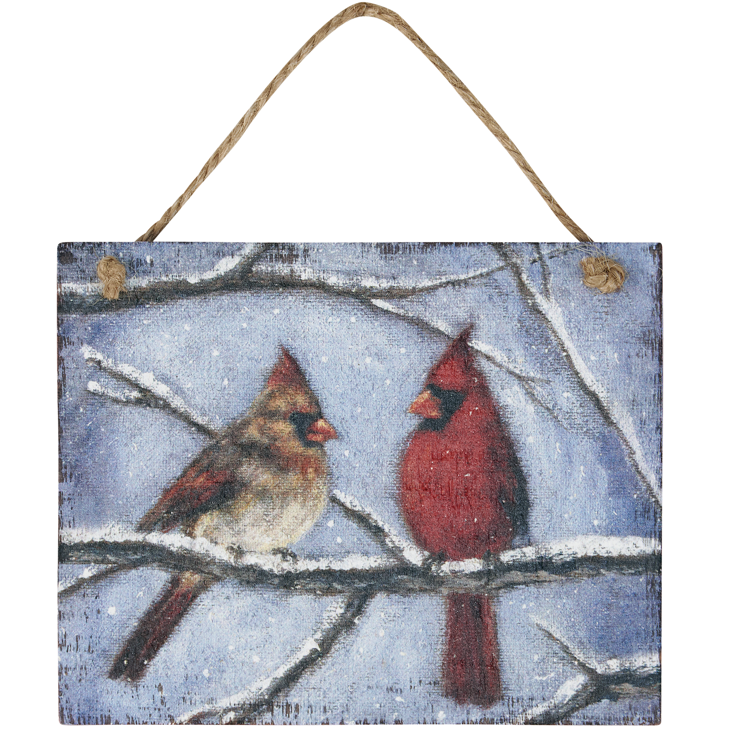 Cardinal Couple Ornament | Primitives By Kathy