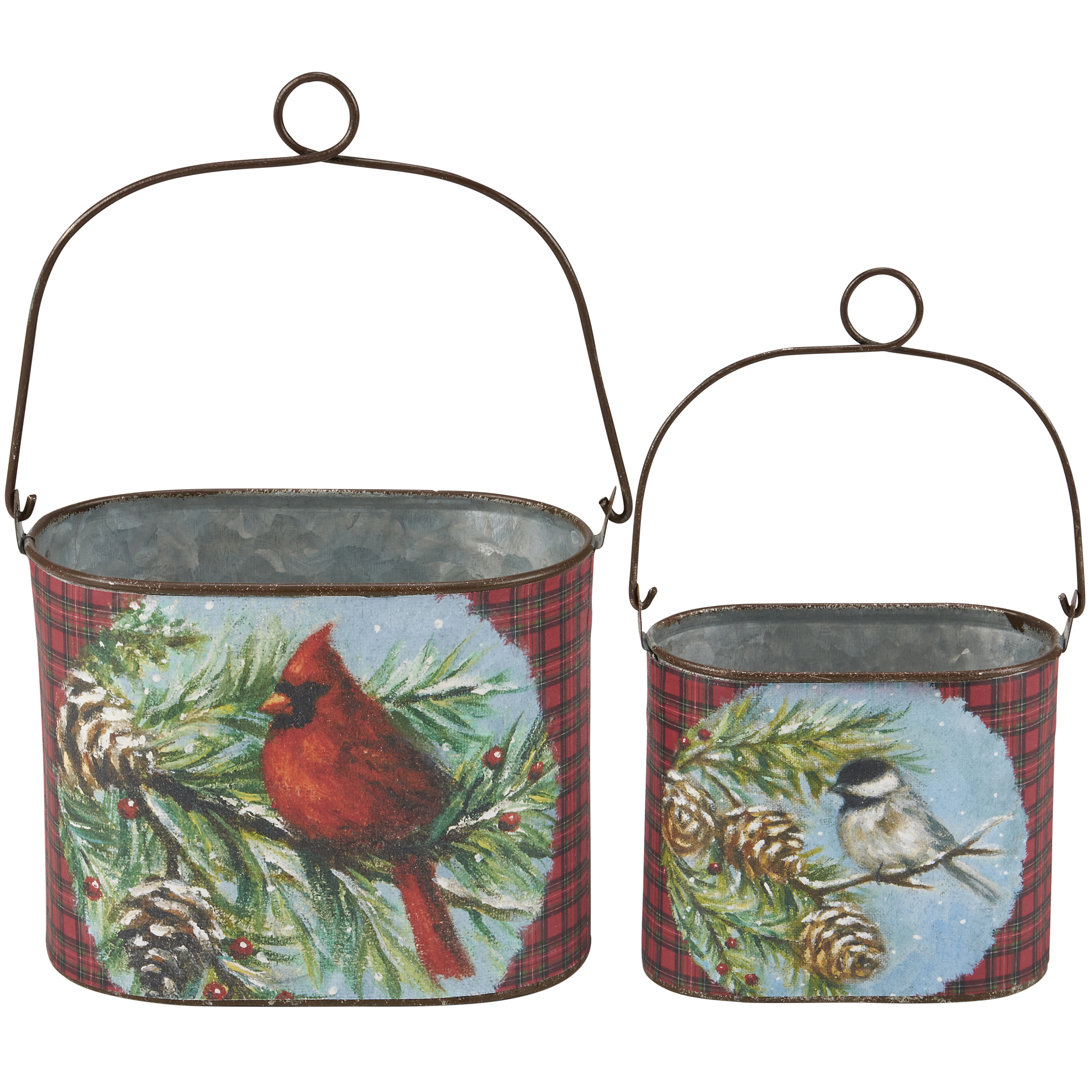 Cardinal And Friend Bucket Set | Primitives By Kathy