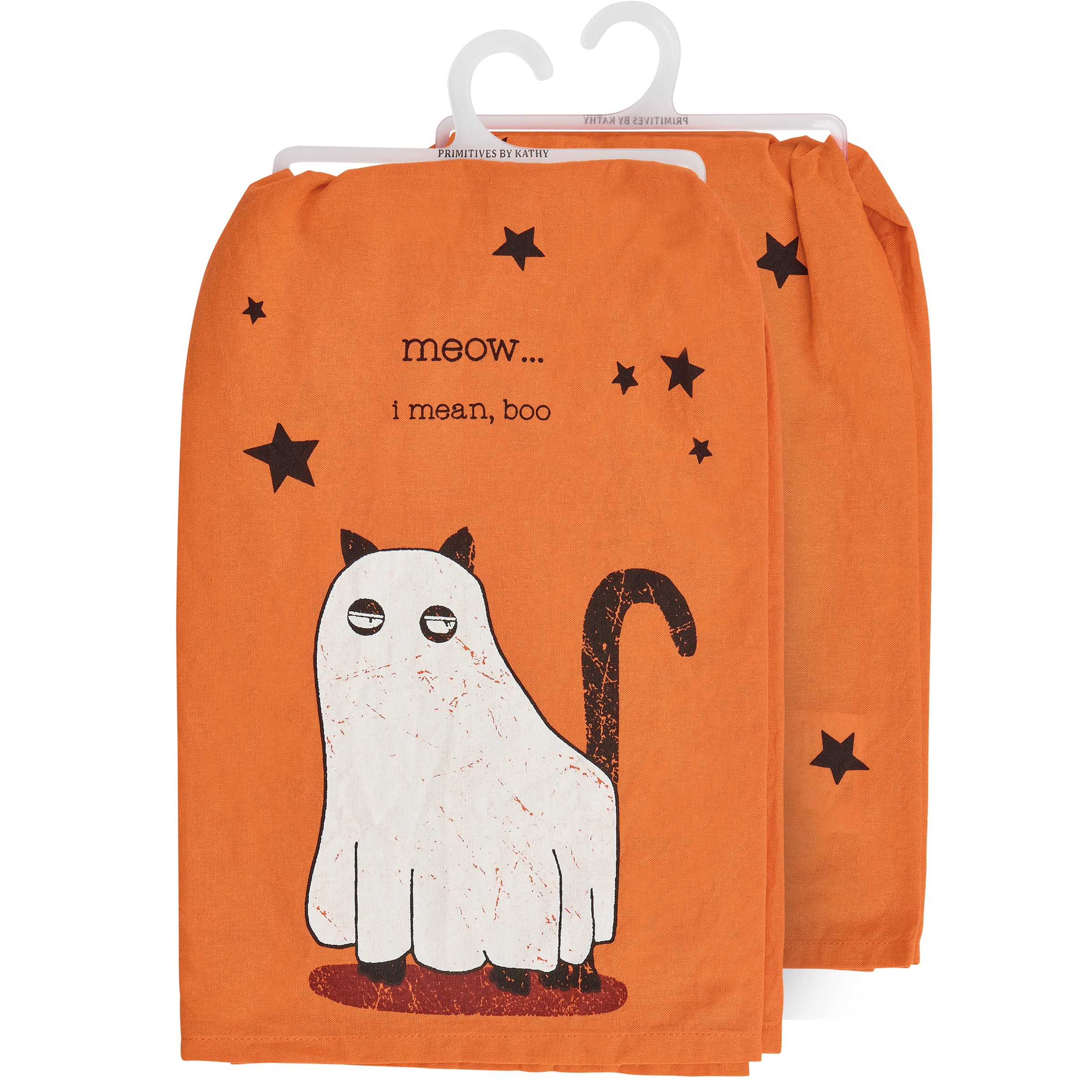 Meow I Mean Boo Kitchen Towel | Primitives By Kathy