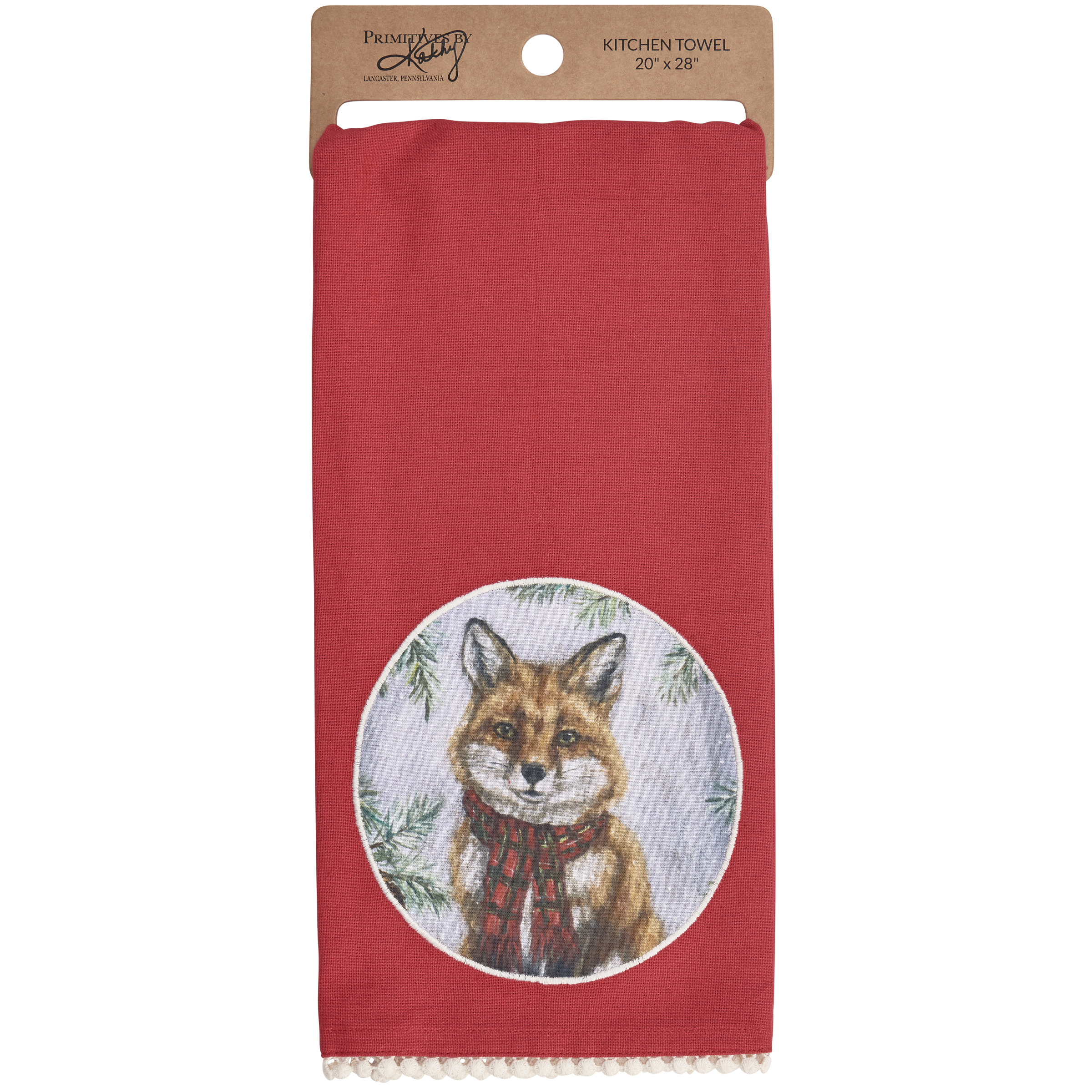 Winter Fox Kitchen Towel | Primitives By Kathy