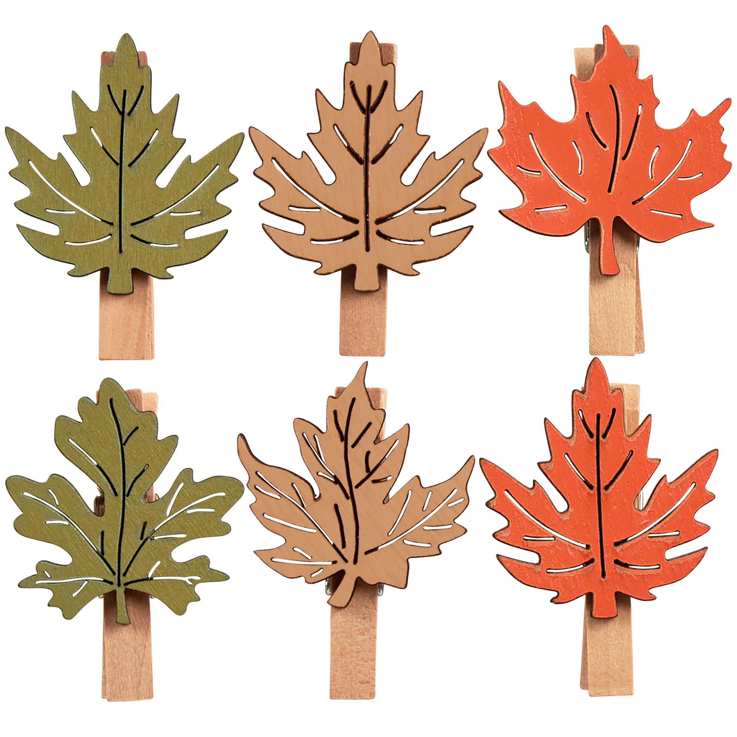 Fall Leaf Place Card Holder Set | Primitives By Kathy