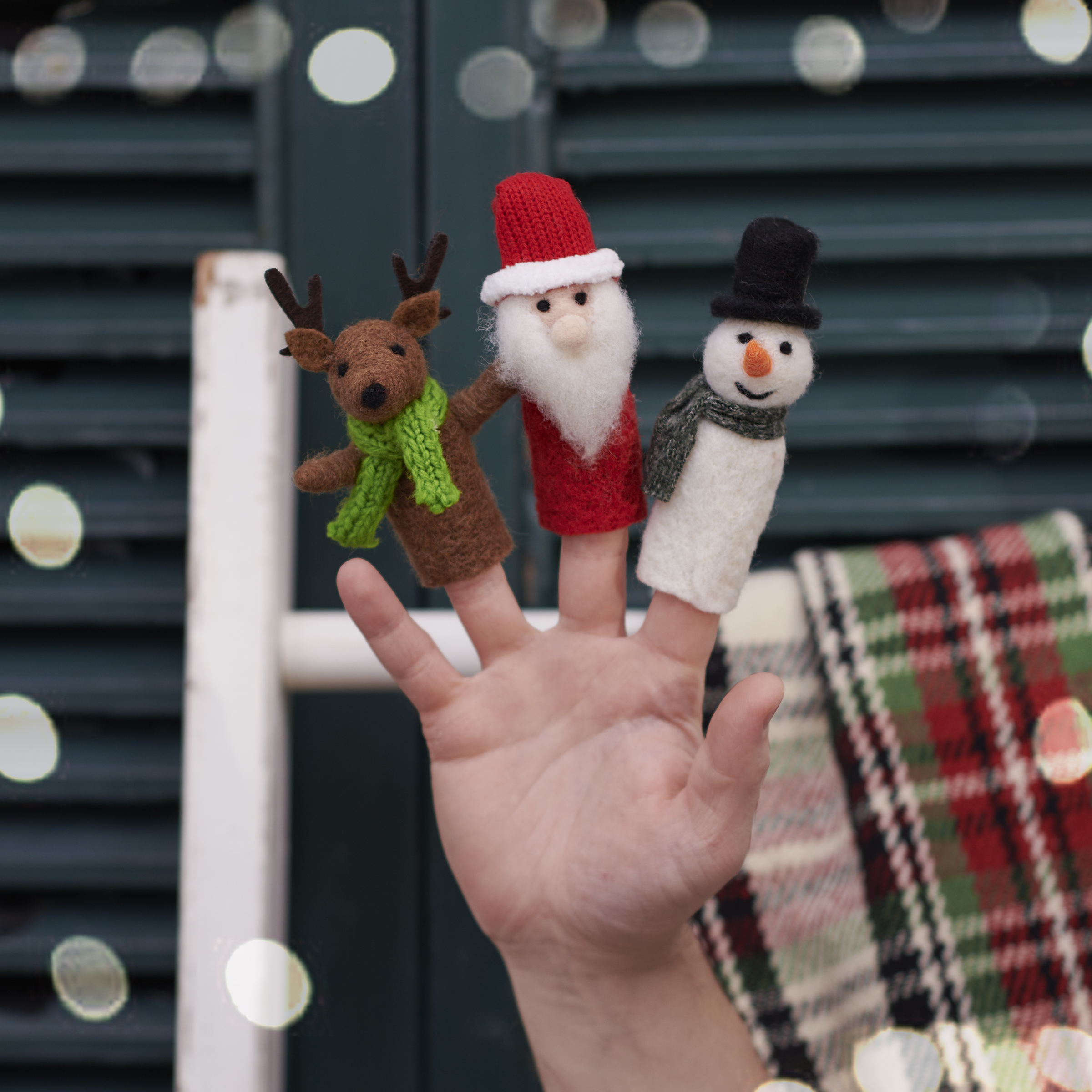 Christmas Finger Puppets Critter Set | Primitives By Kathy