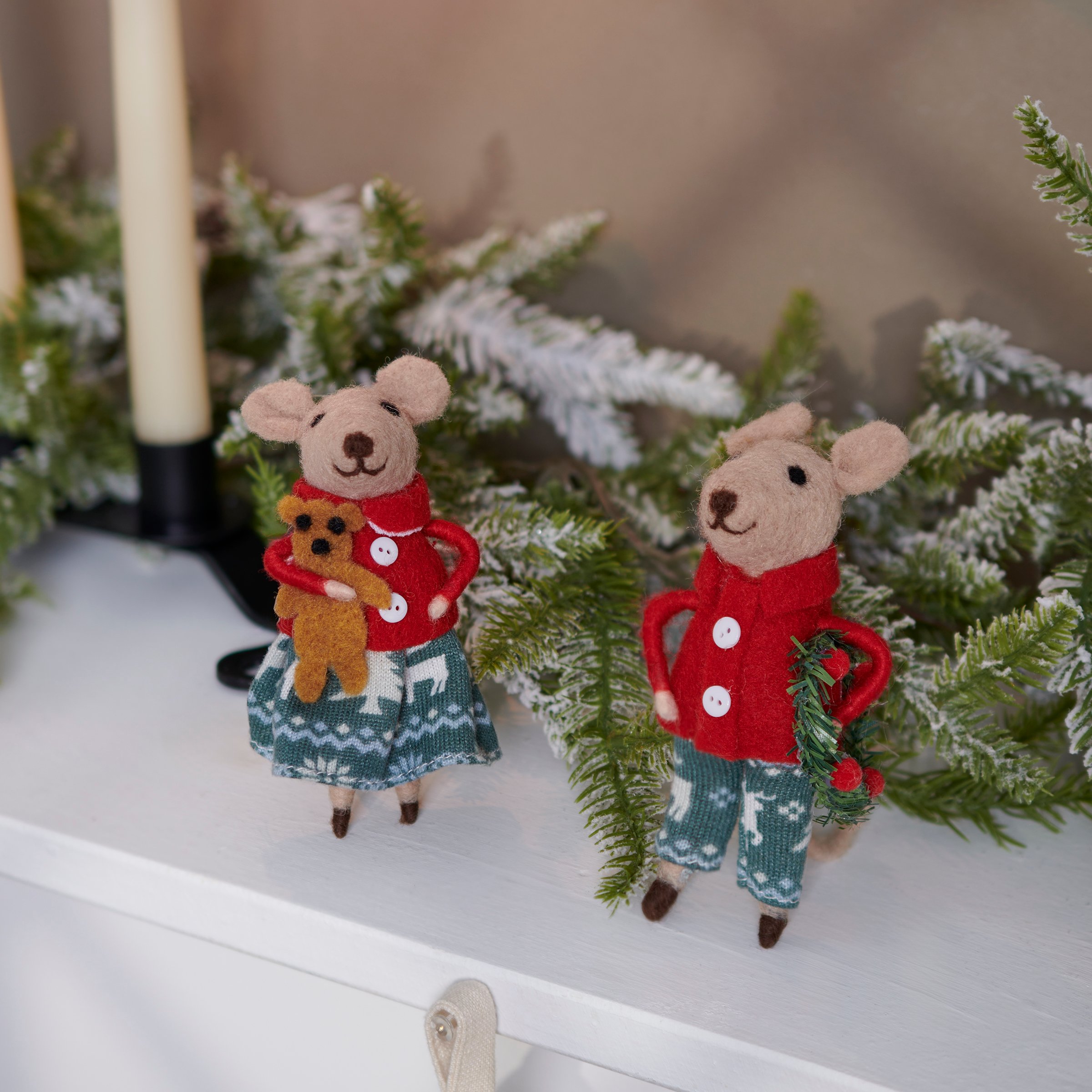 Christmas Day Mice Critter Set | Primitives By Kathy
