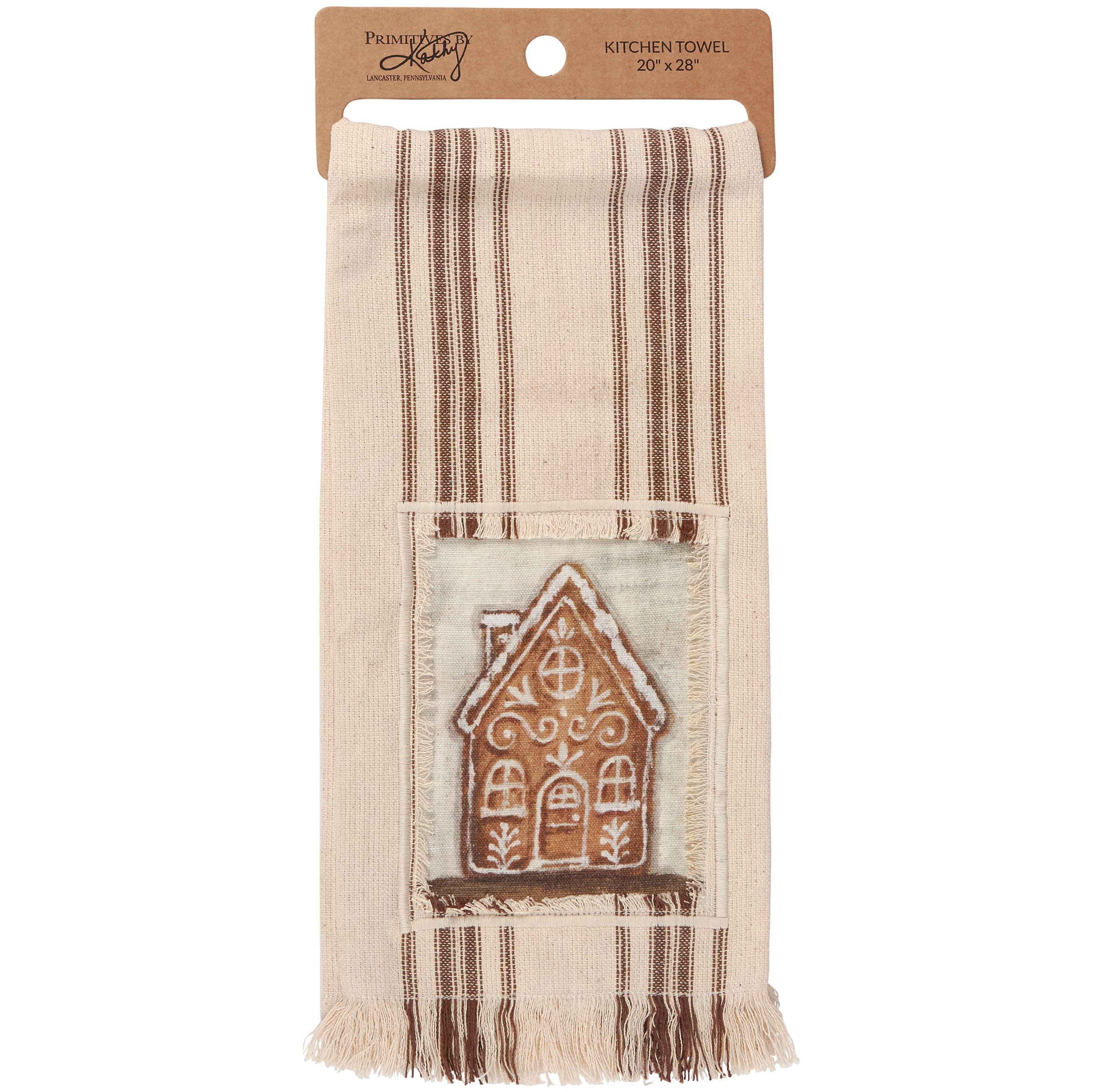 Gingerbread House Kitchen Towel | Primitives By Kathy