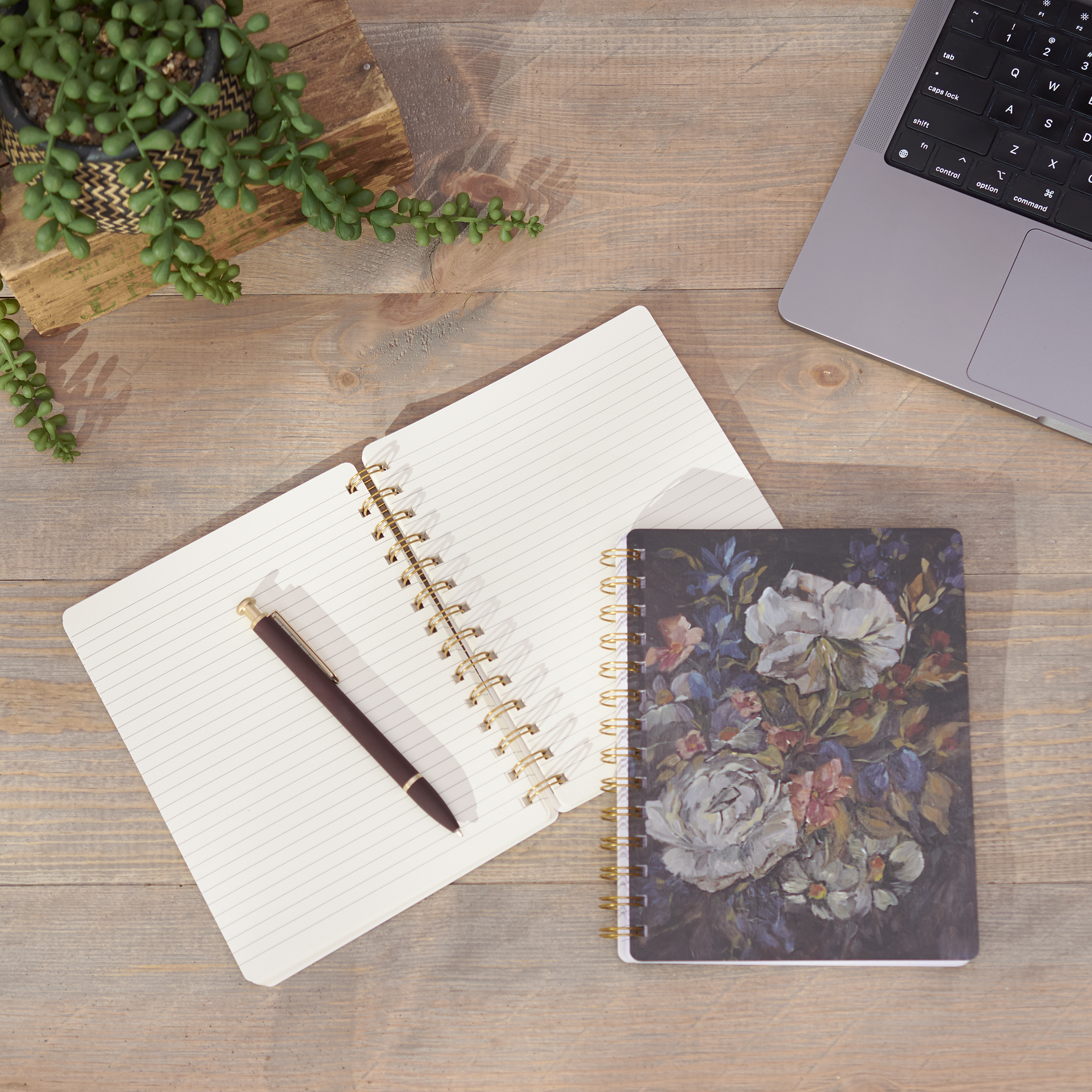 Moody Floral Spiral Notebook | Primitives By Kathy