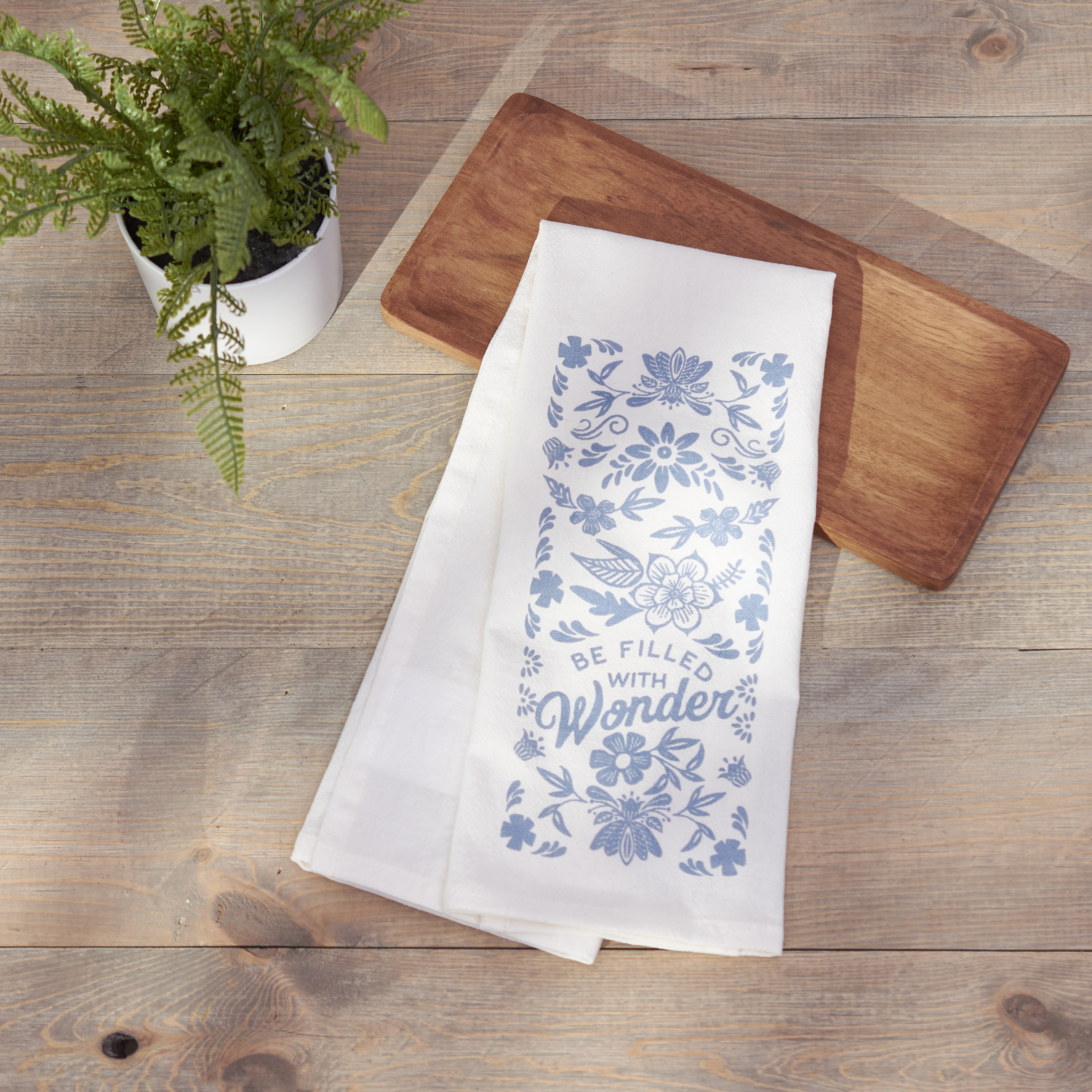 Be Filled With Wonder Kitchen Towel | Primitives By Kathy