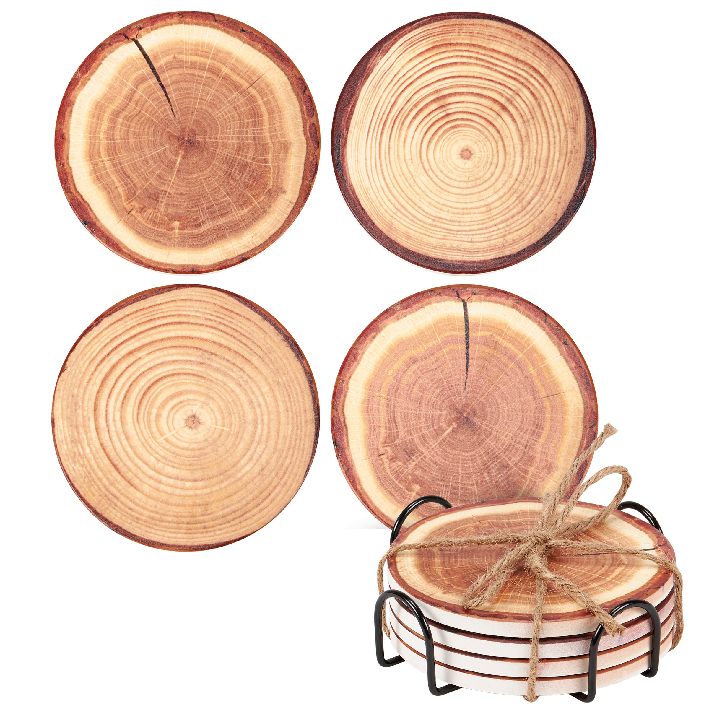 Tree Slice Coaster Set | Primitives By Kathy