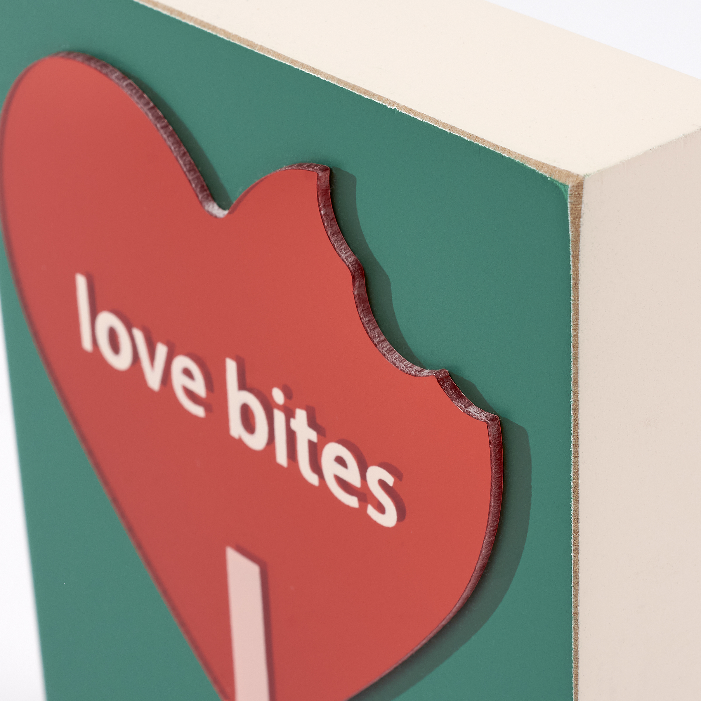 Love Bites Block Sign | Primitives By Kathy