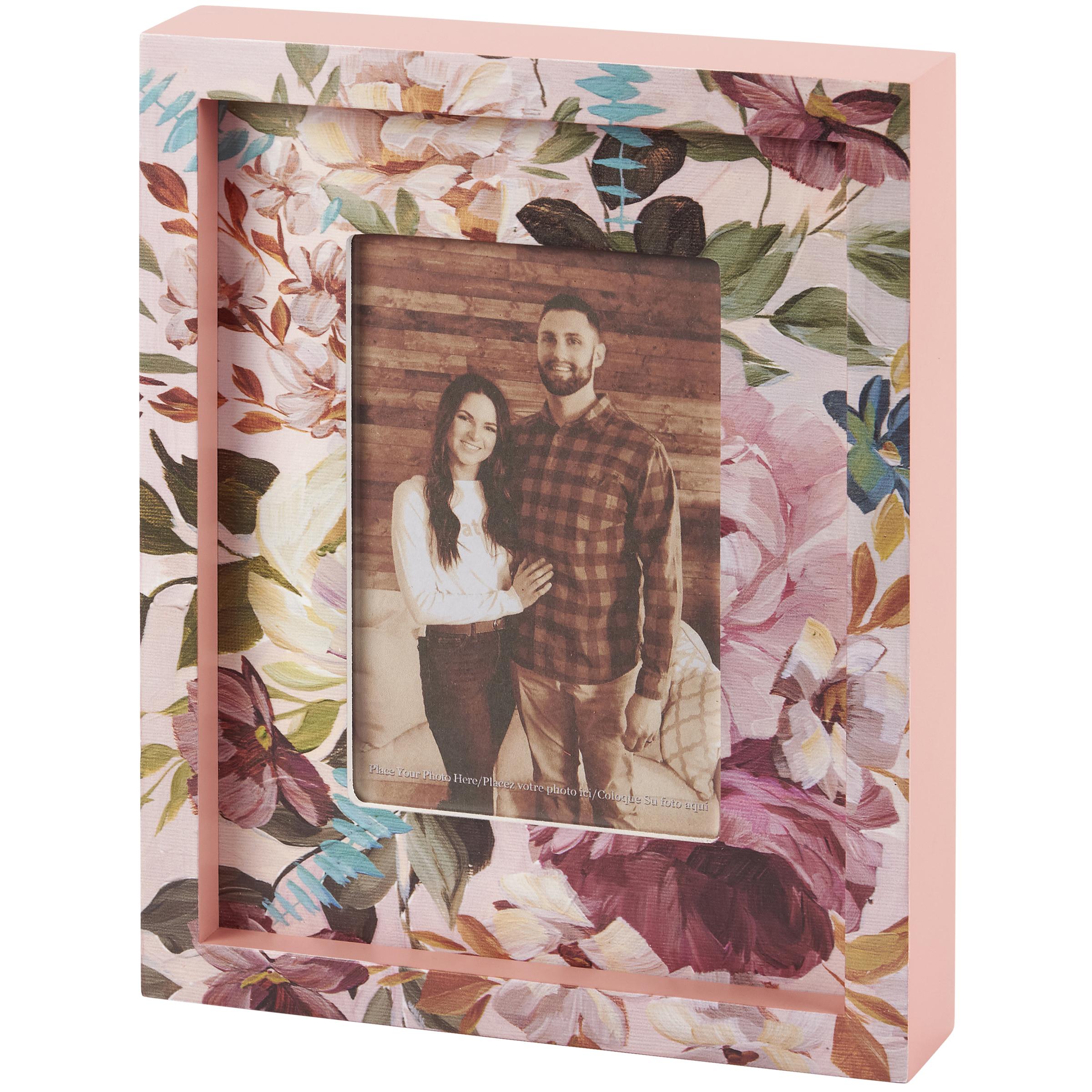 Cabbage Rose Inset Box Frame | Primitives By Kathy