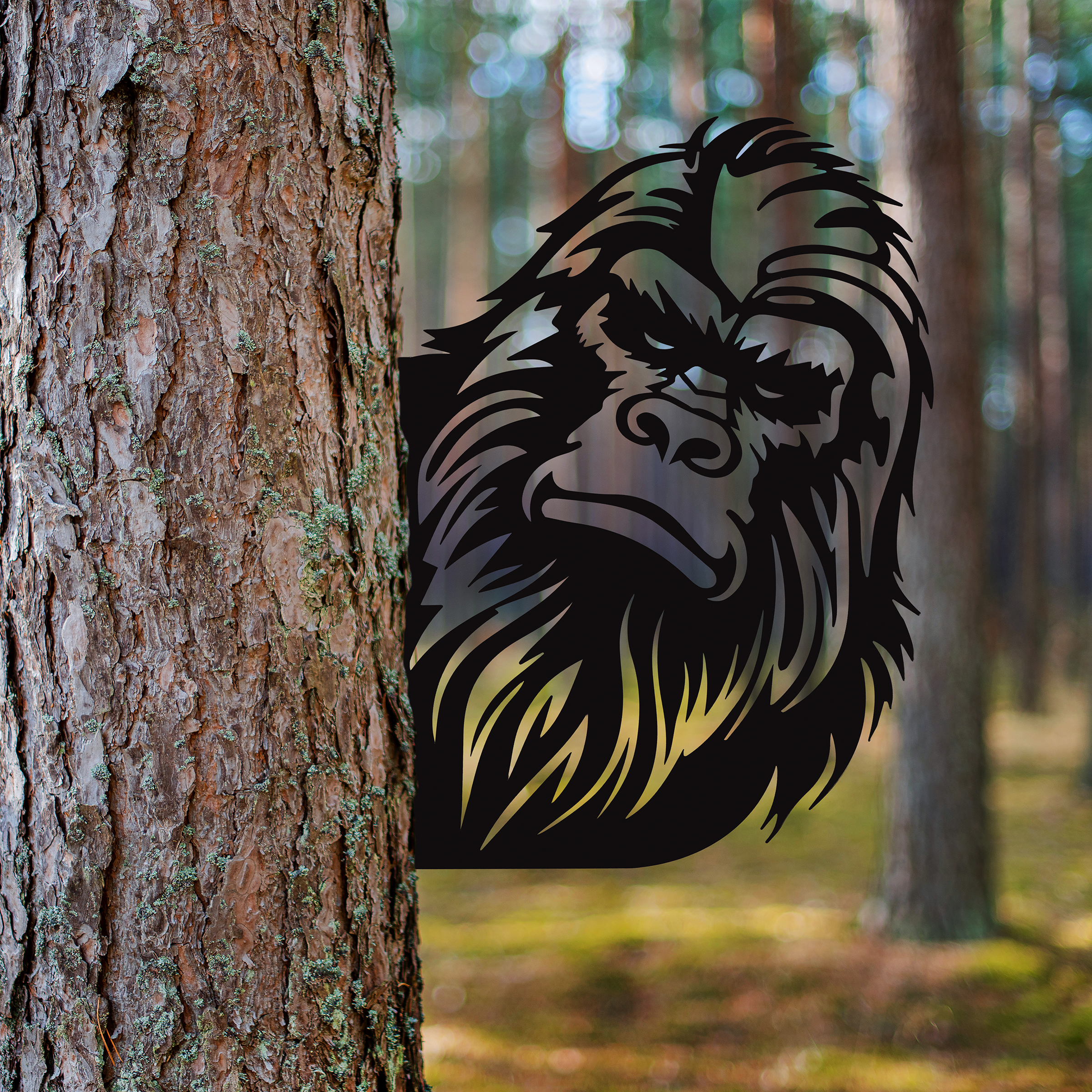 Bigfoot Metal Outdoor Art | Primitives By Kathy