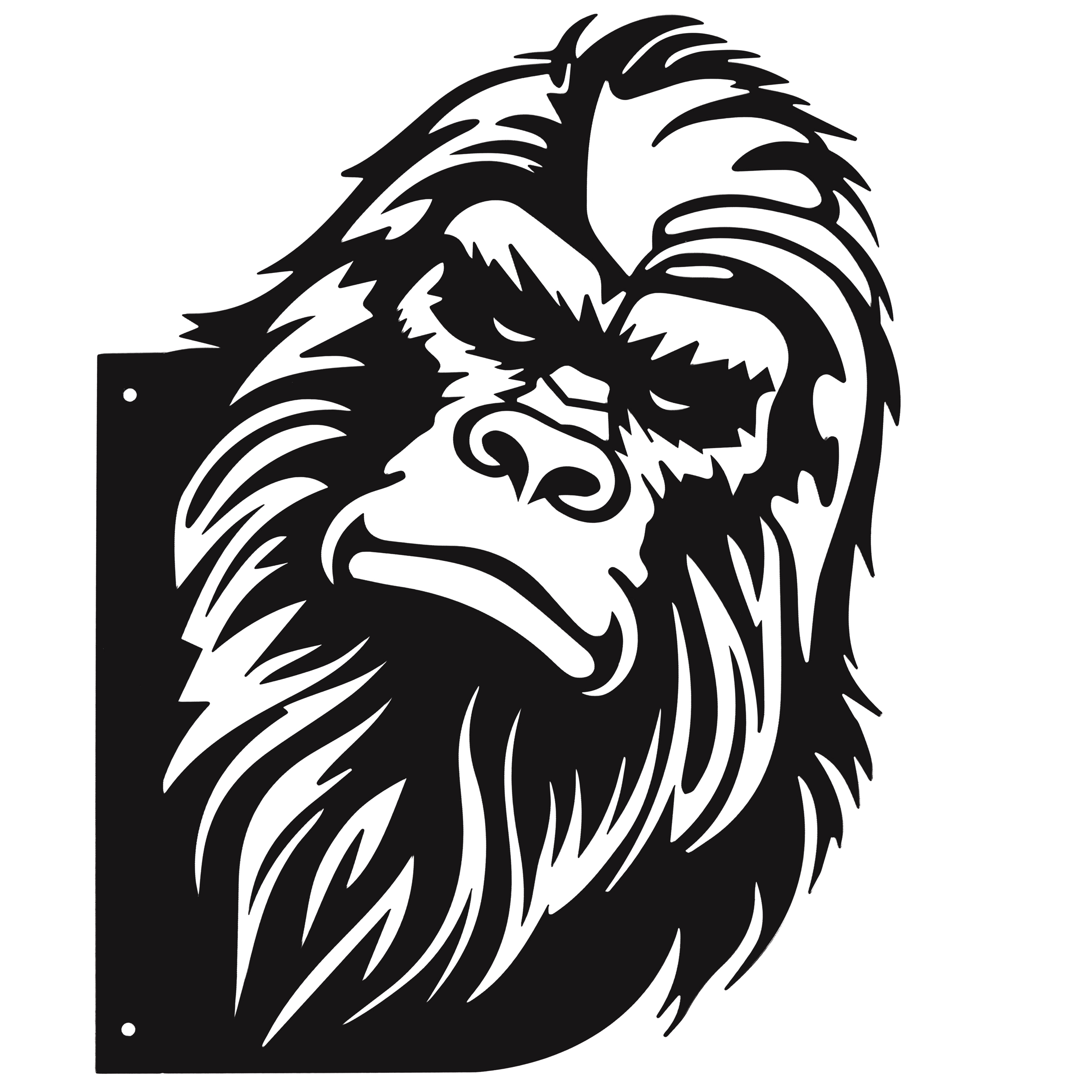 Bigfoot Metal Outdoor Art | Primitives By Kathy