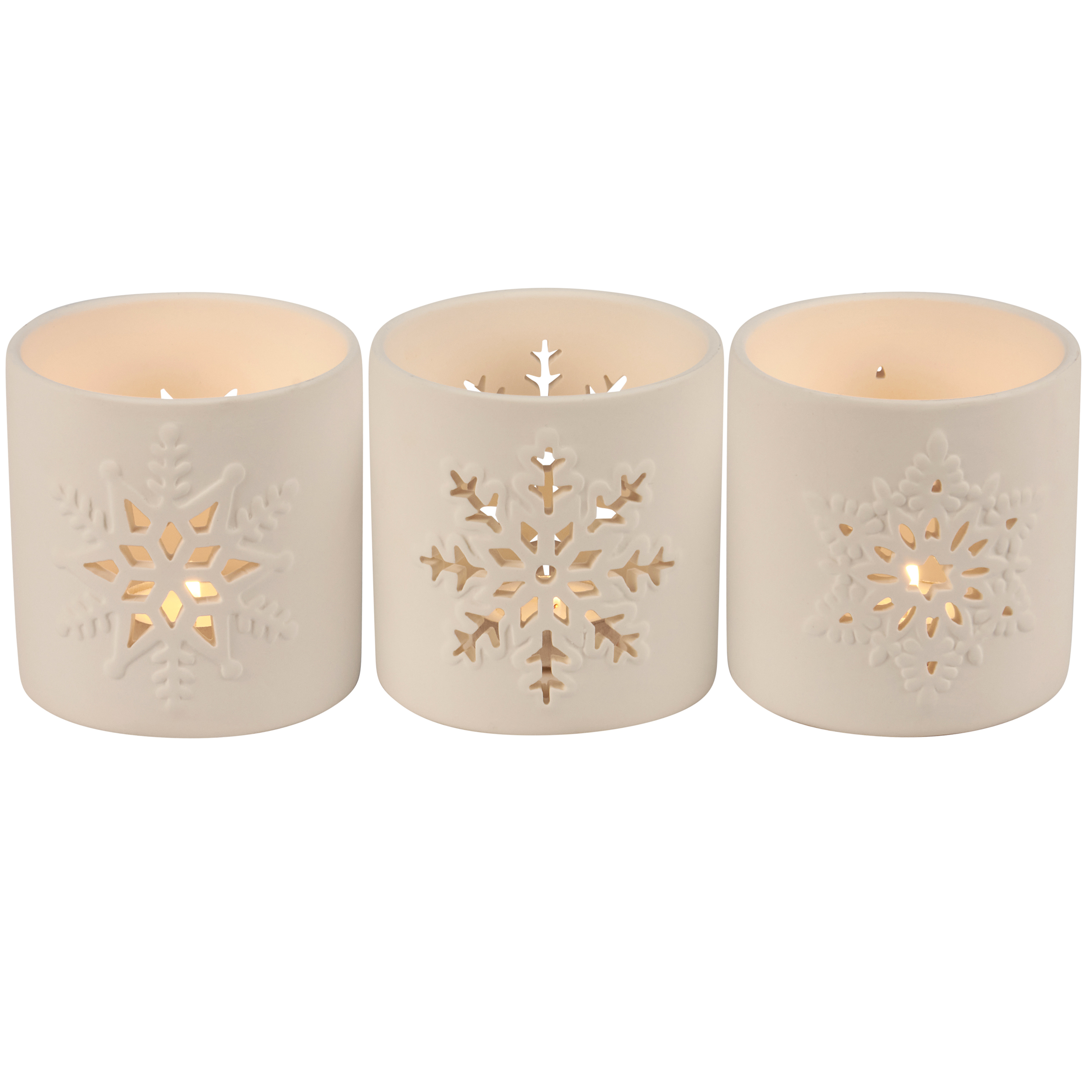 Snowflake Candle Holder Set | Primitives By Kathy