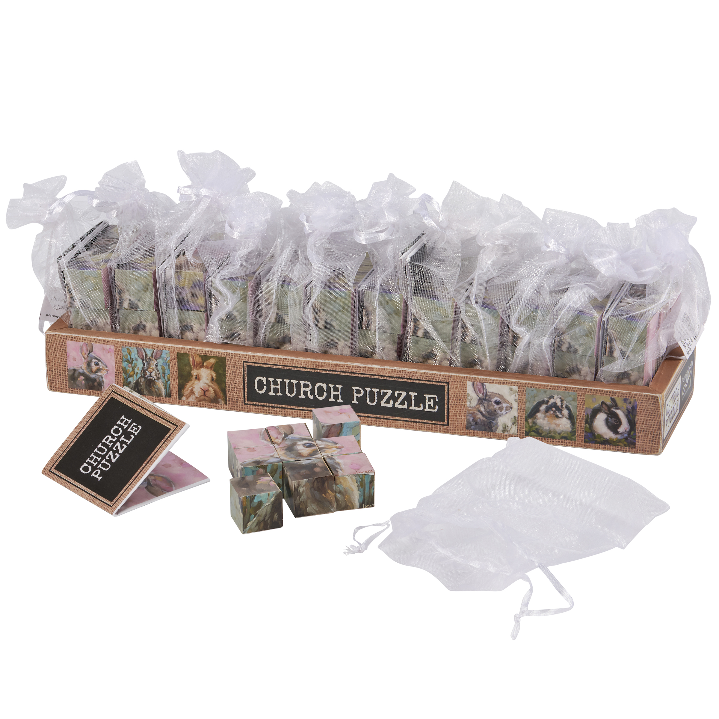 Bunny Church Puzzle | Primitives By Kathy