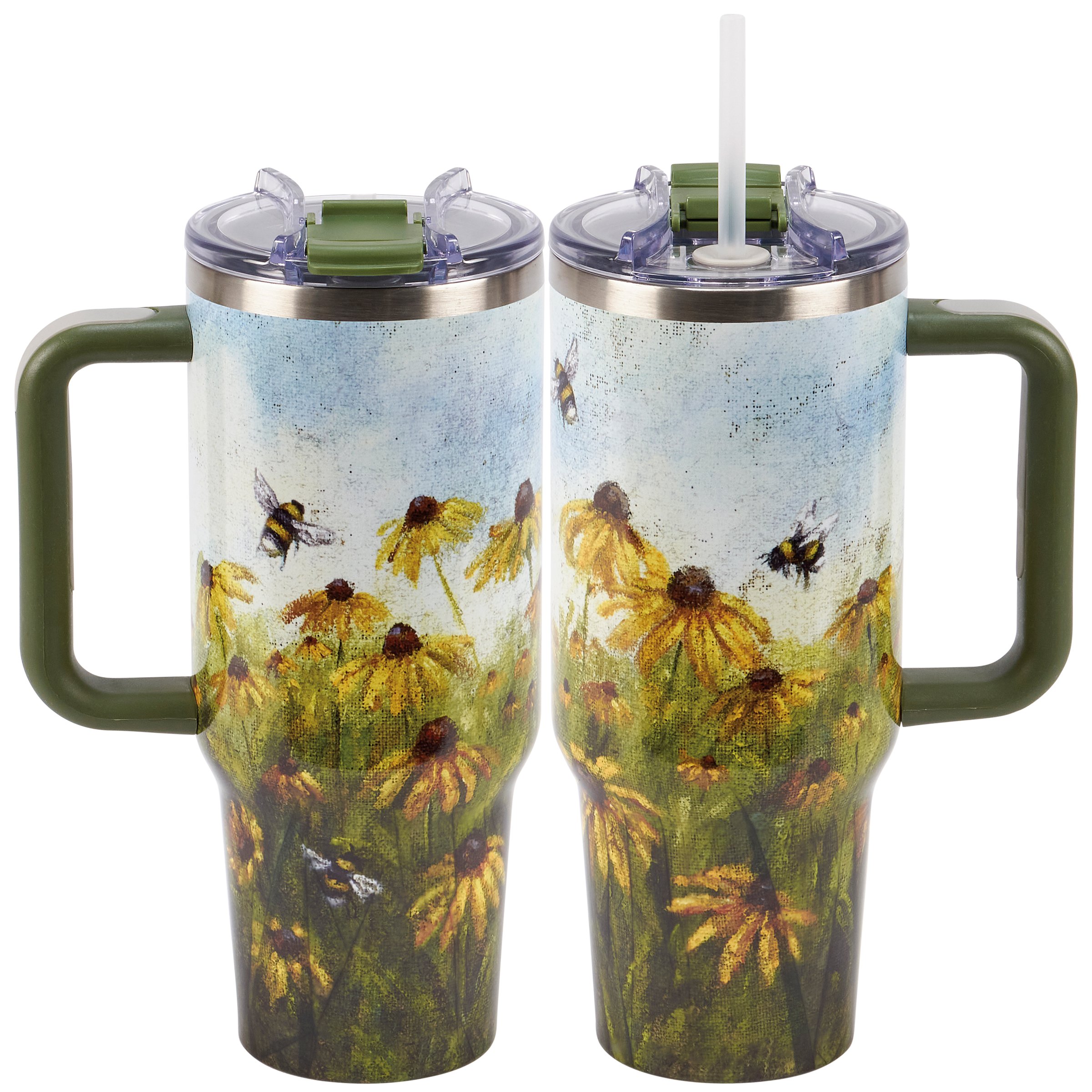 Black Eyed Susan Travel Mug | Primitives By Kathy