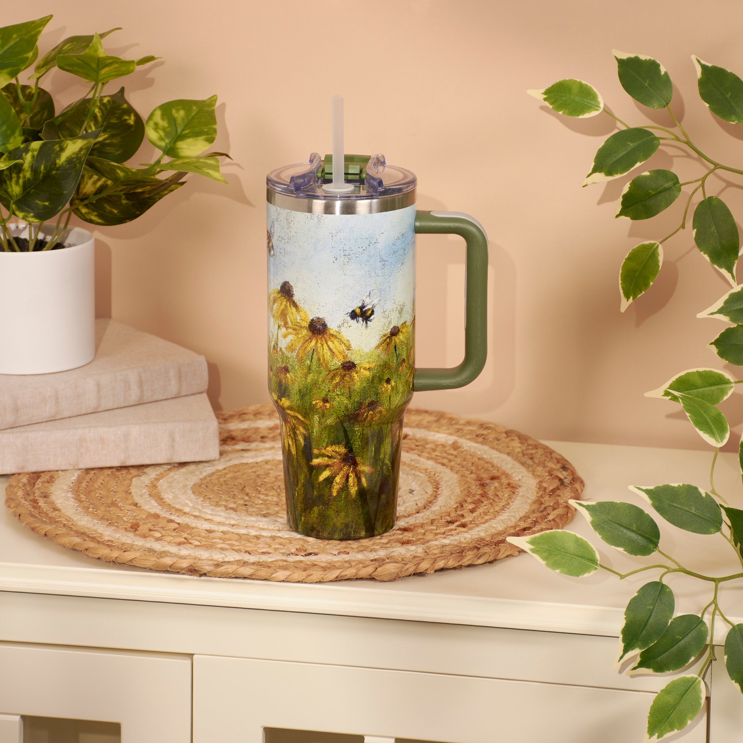 Black Eyed Susan Travel Mug | Primitives By Kathy