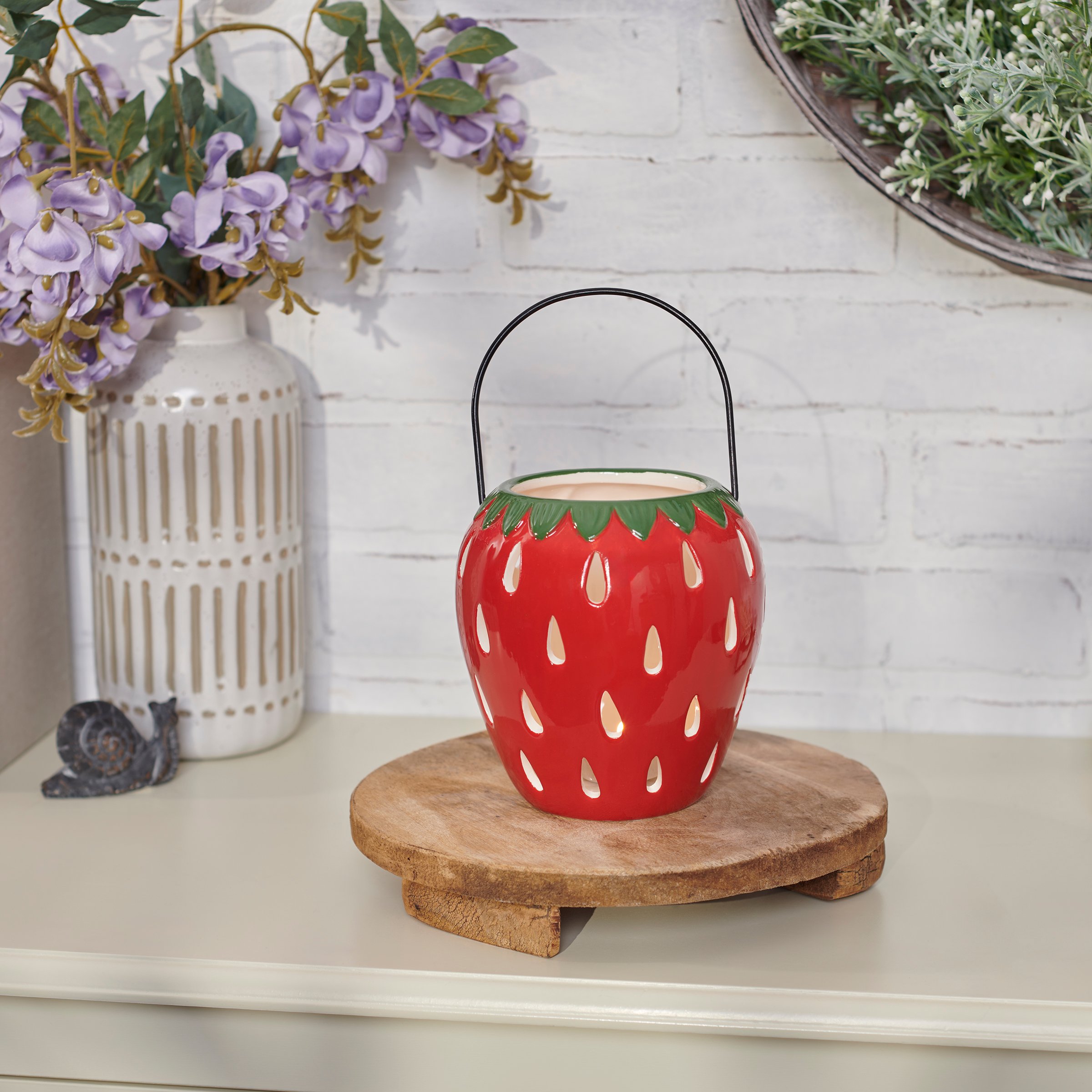 Strawberry Candle Holder | Primitives By Kathy