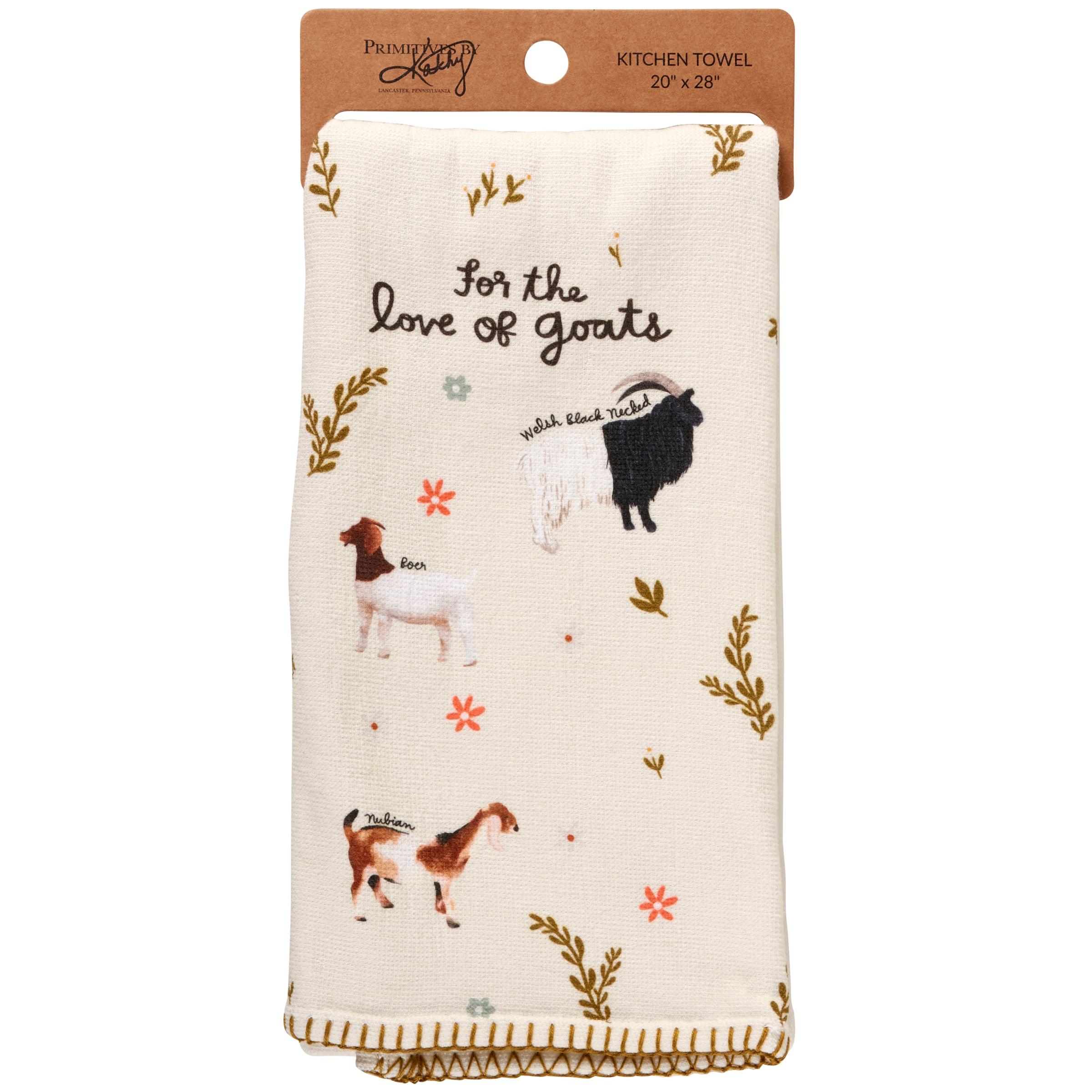 Love Of Goats Kitchen Towel | Primitives By Kathy