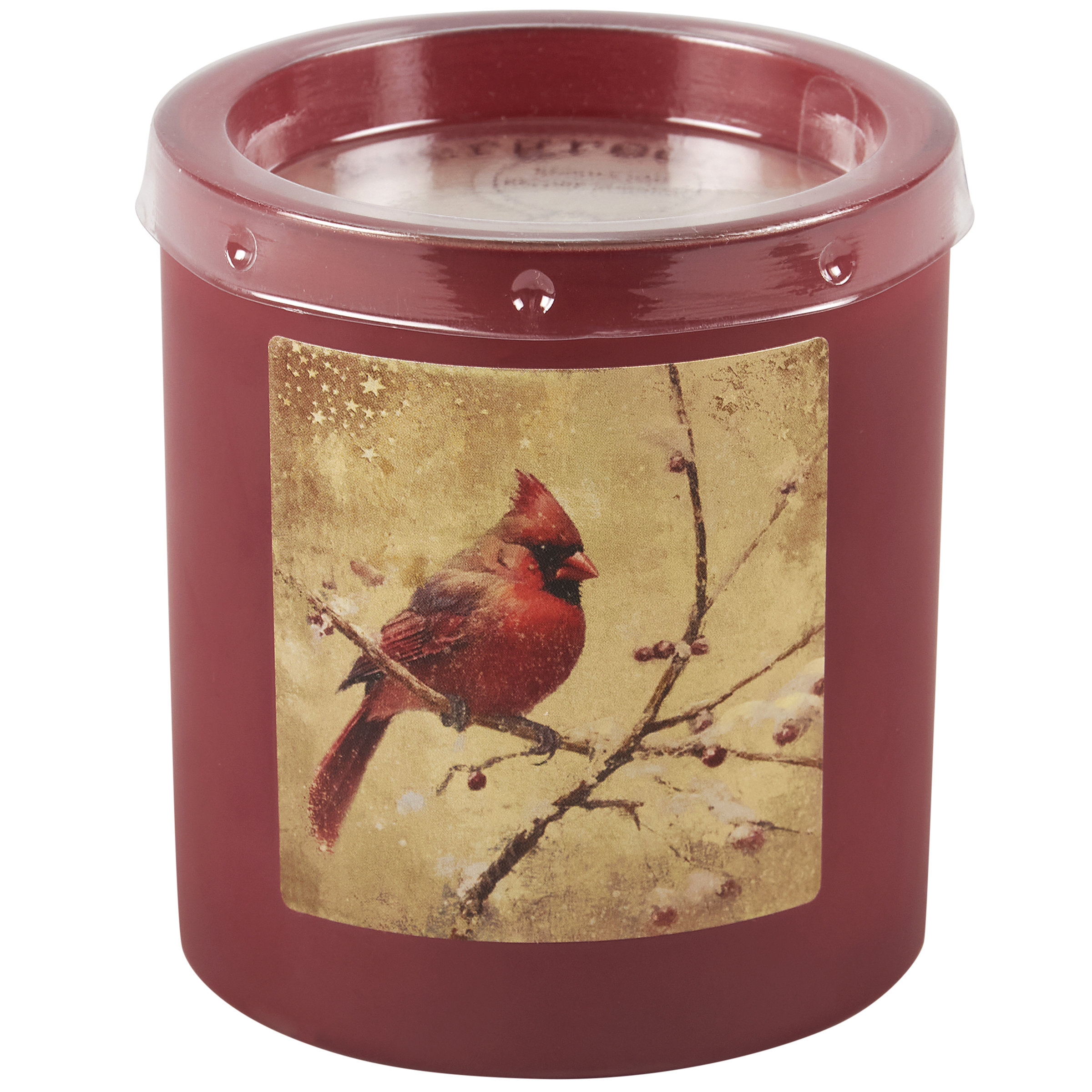 Snowy Cardinal Candle | Primitives By Kathy