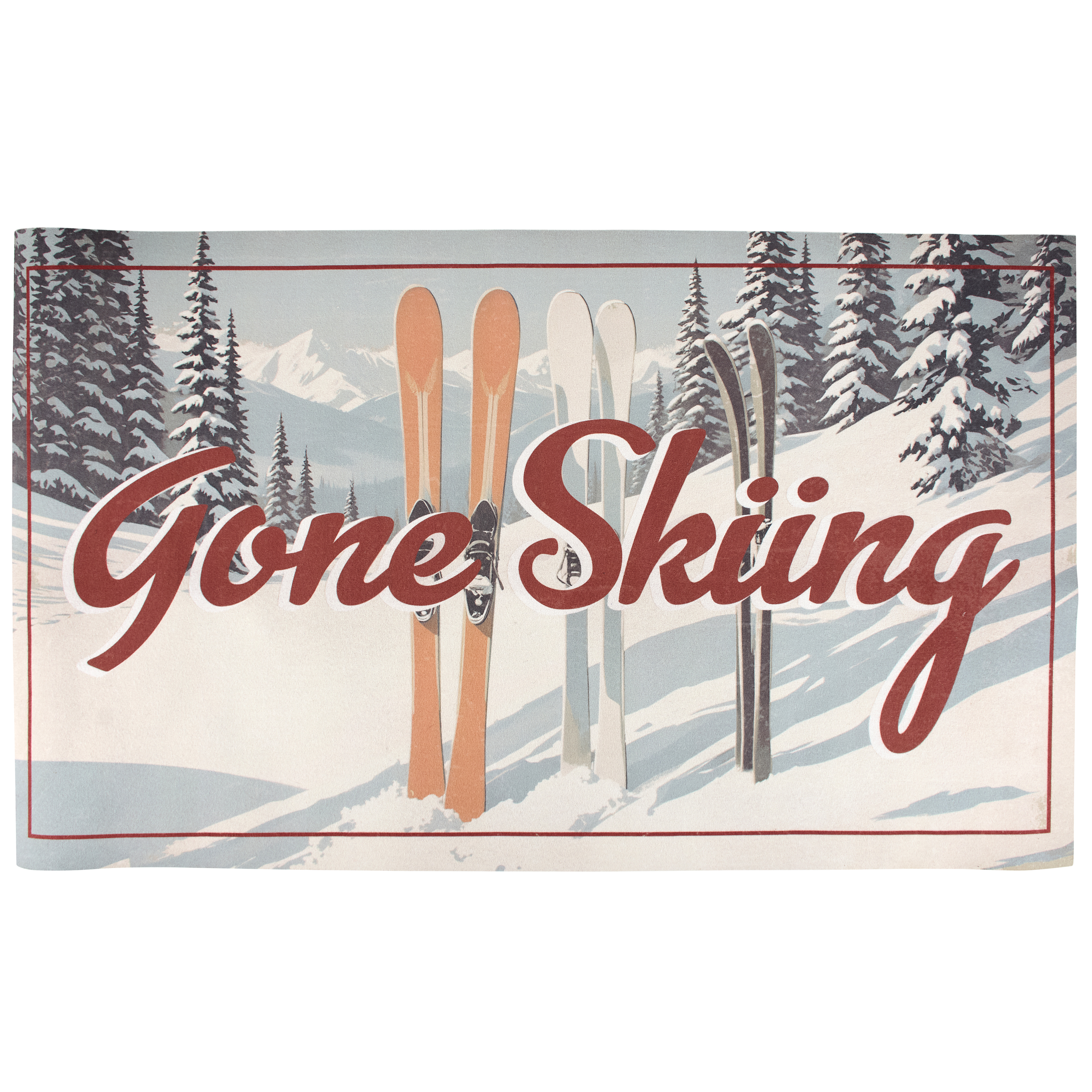 Gone Skiing Rug | Primitives By Kathy