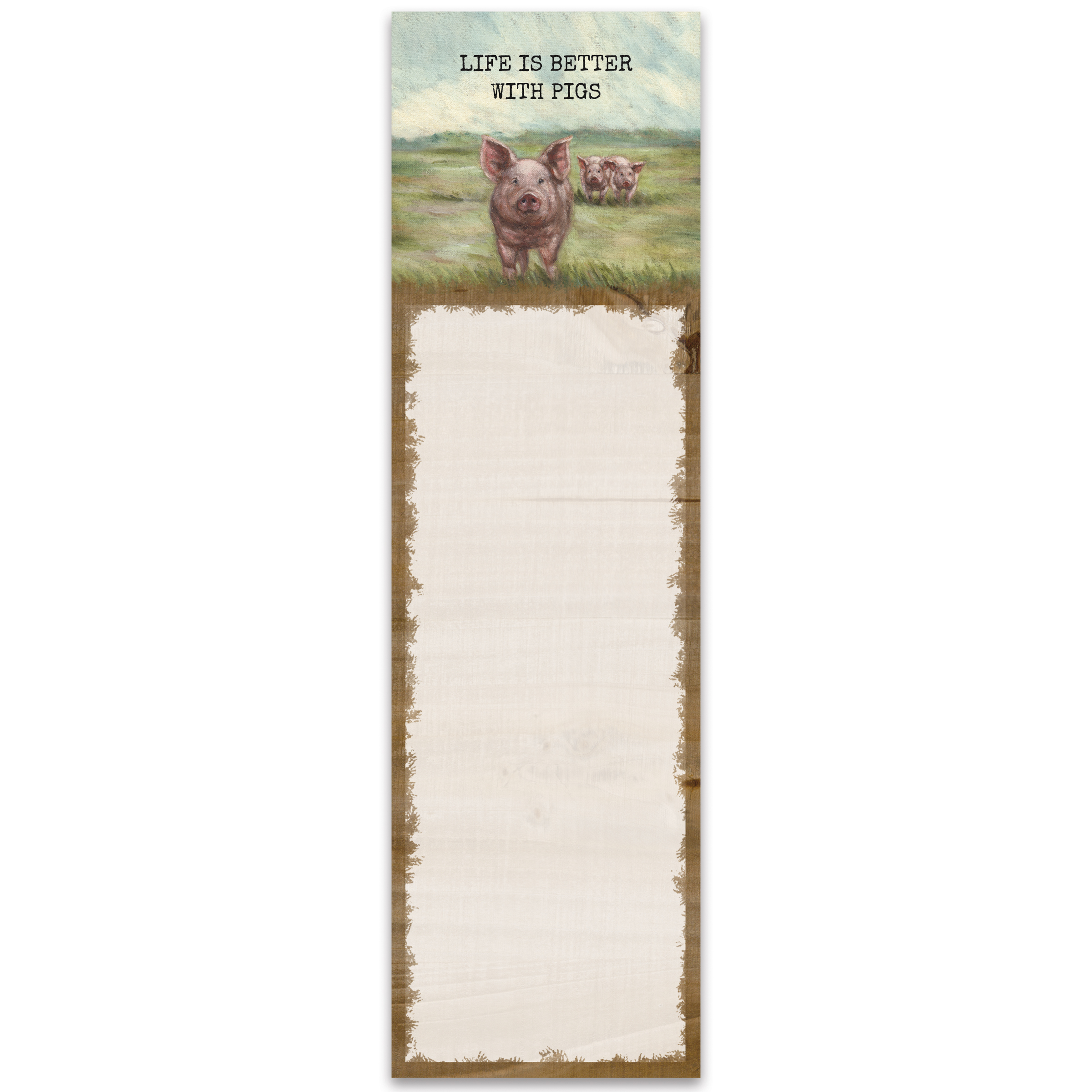 Better With Pigs List Pad | Primitives By Kathy
