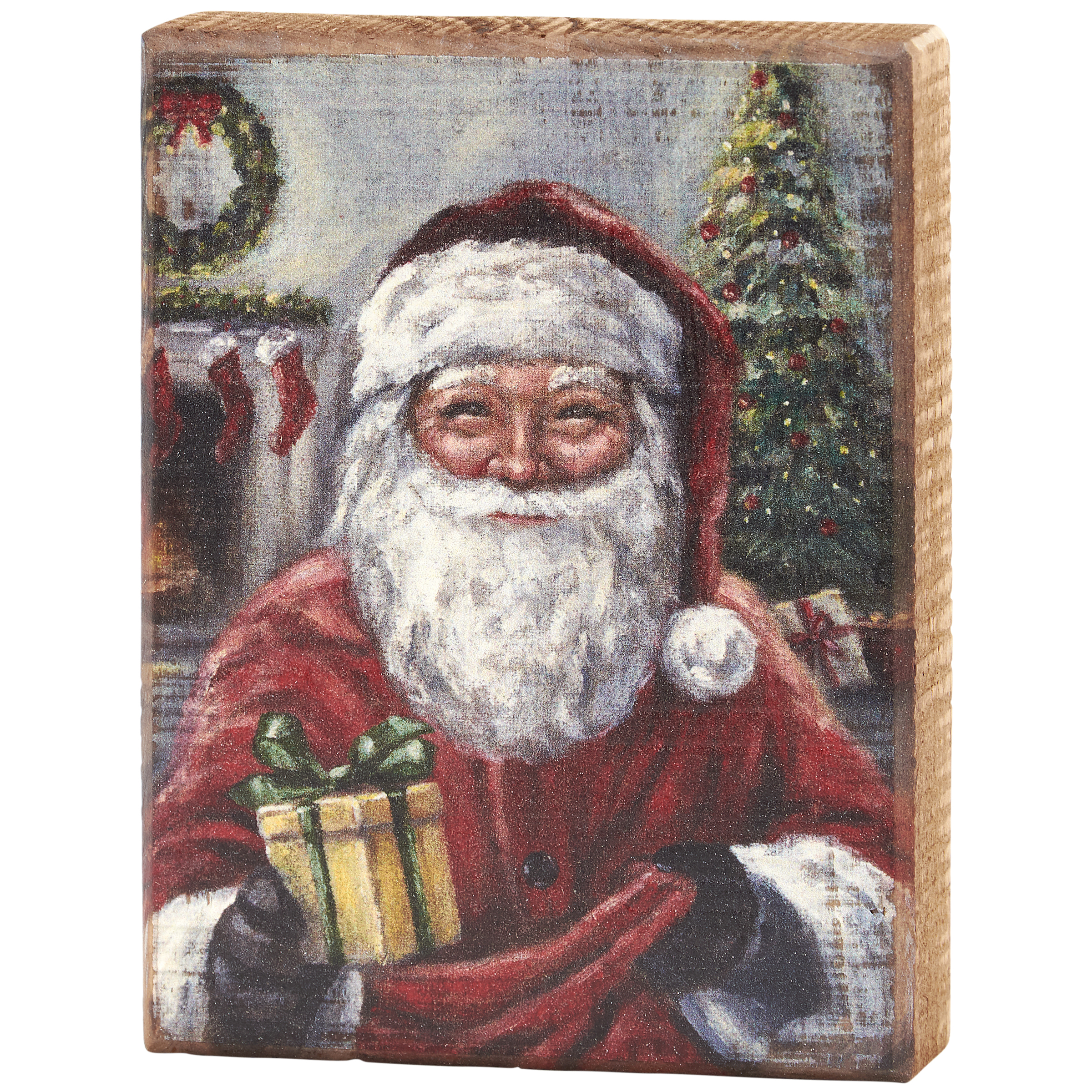 Christmas Eve Santa Block Sign | Primitives By Kathy