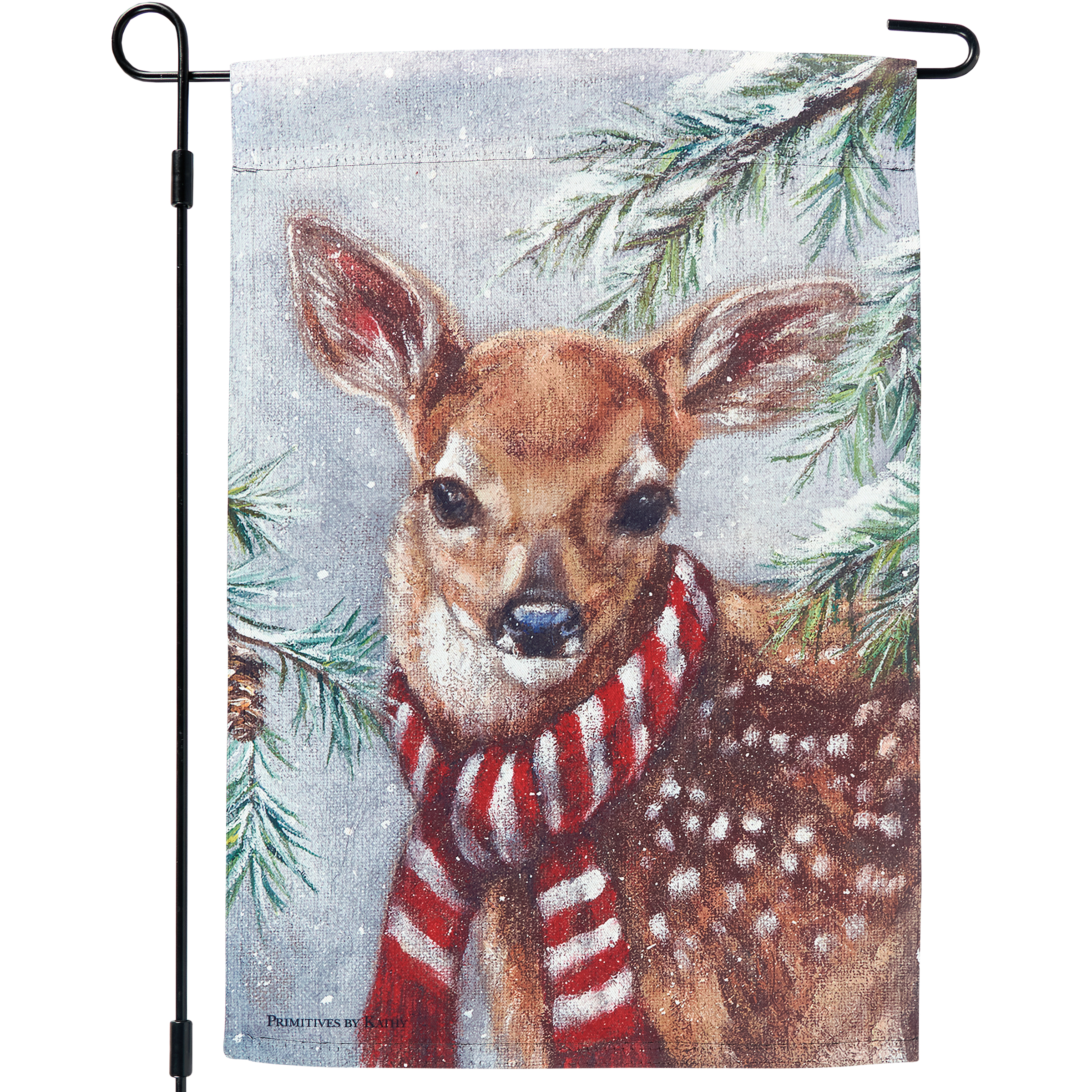 Winter Deer Garden Flag | Primitives By Kathy